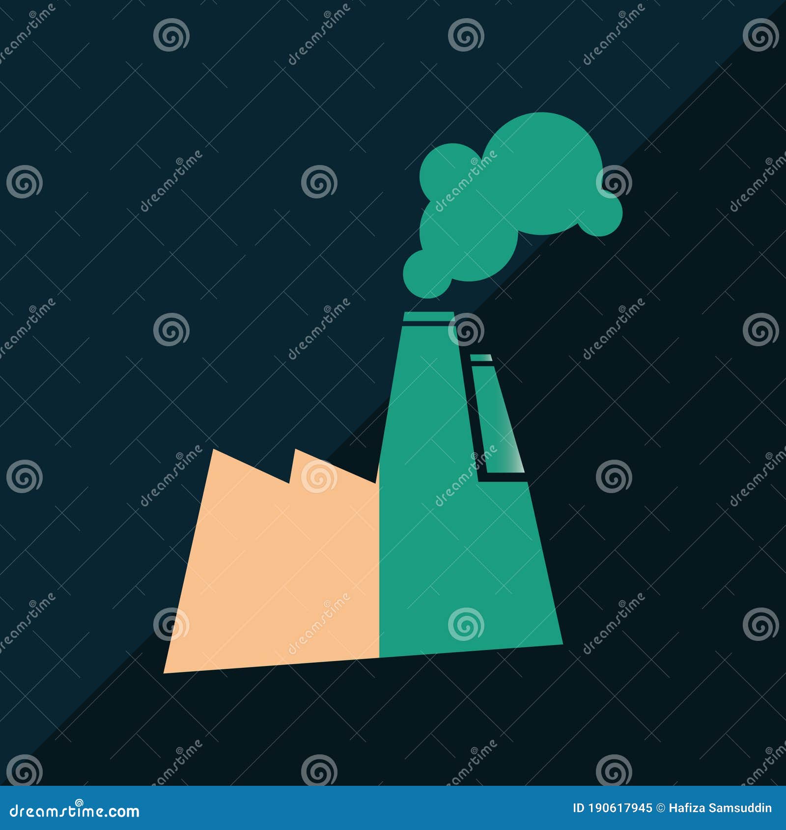 Electric Power Plant. Vector Illustration Decorative Design Stock ...