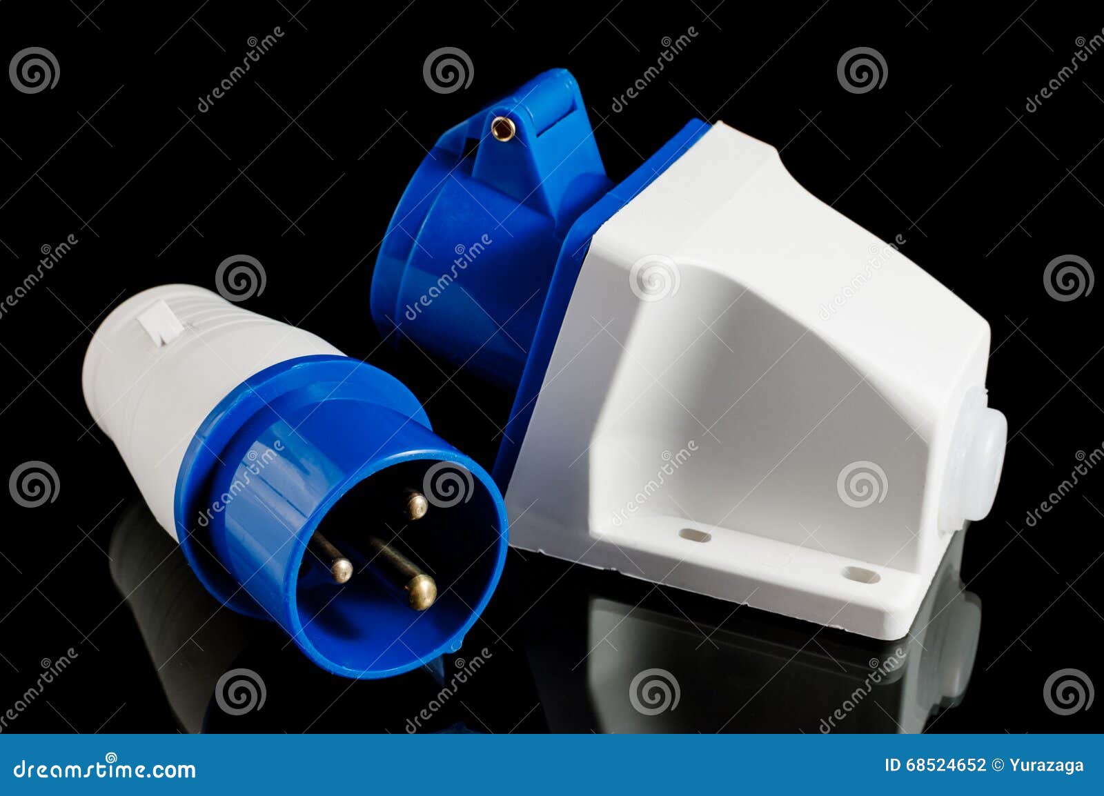 Electric Power Plug with Socket Stock Photo - Image of appliance ...