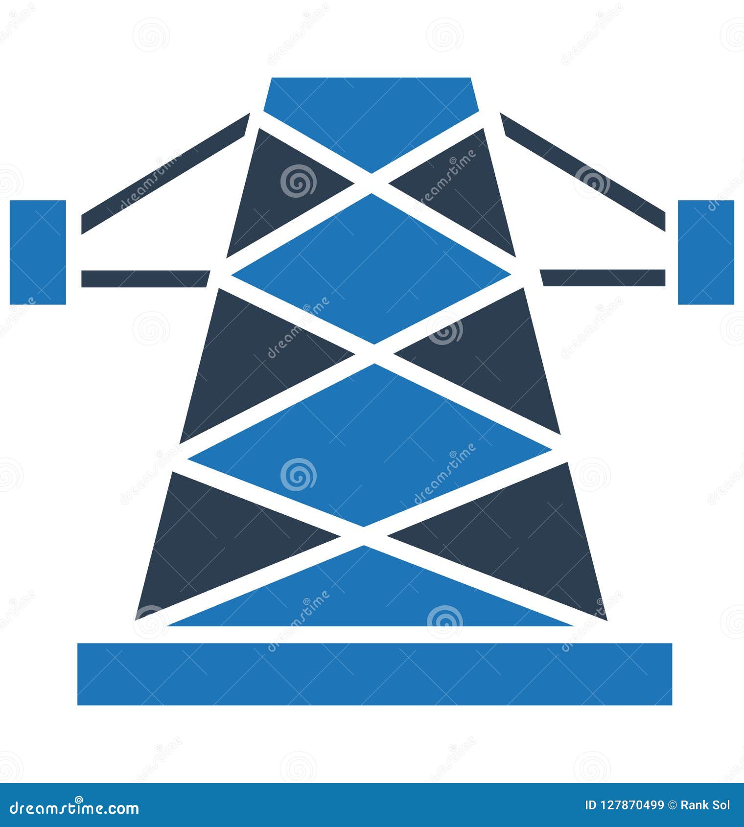 Electric, Power Pylon Isolated Vector Icon Can Be Easily Modified or ...