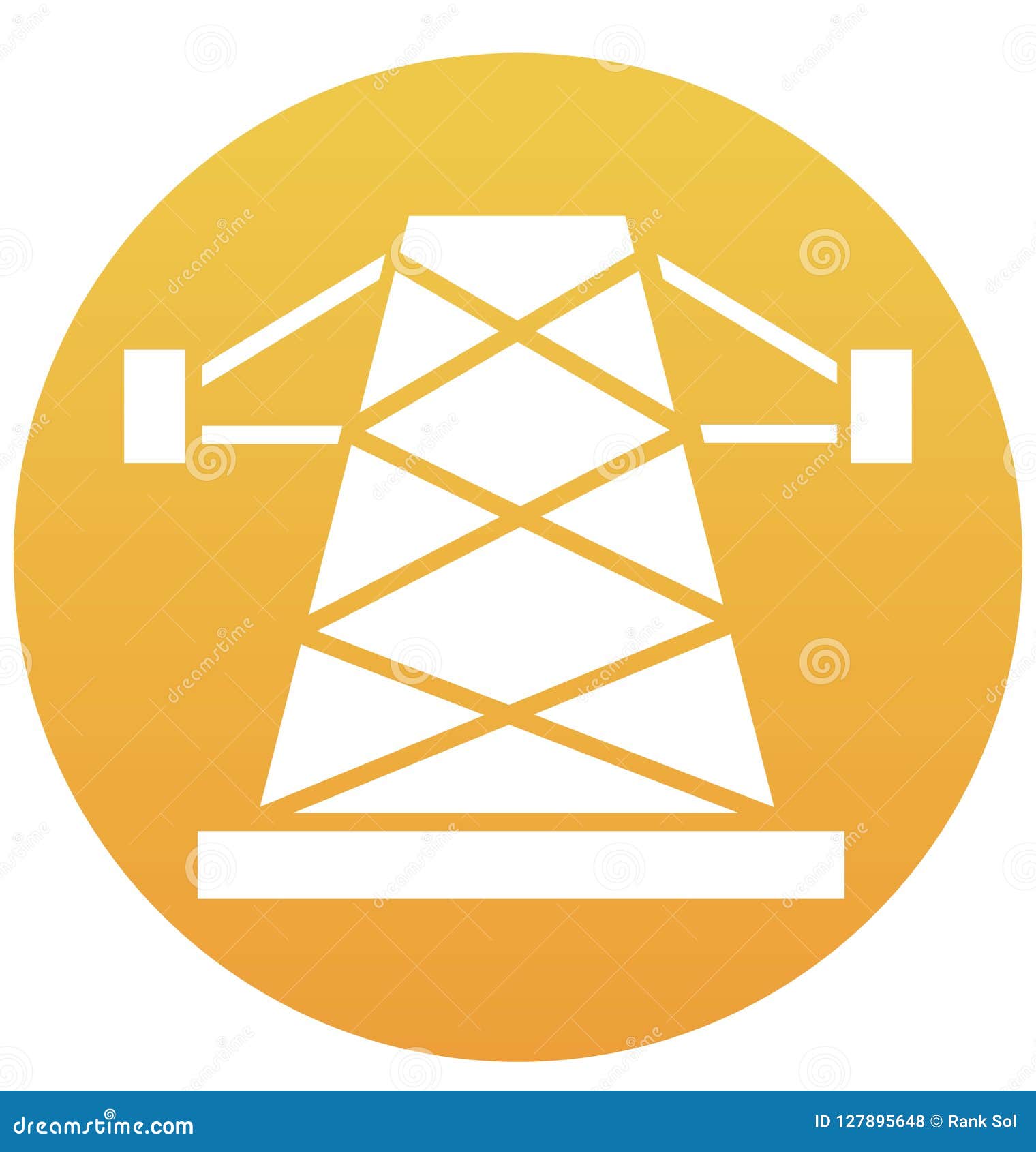 Electric, Power Pylon Isolated Vector Icon Can Be Easily Modified or ...
