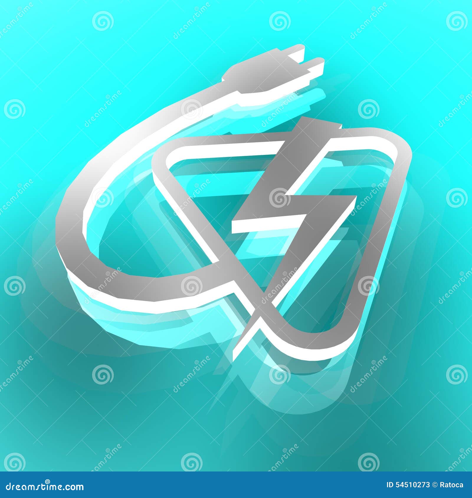 Electric power sign stock illustration. Illustration of connection ...