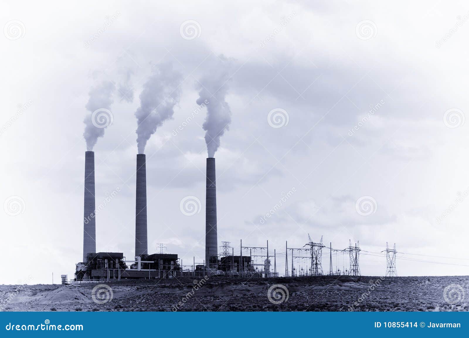 Electric power station stock photo. Image of electric - 10855414