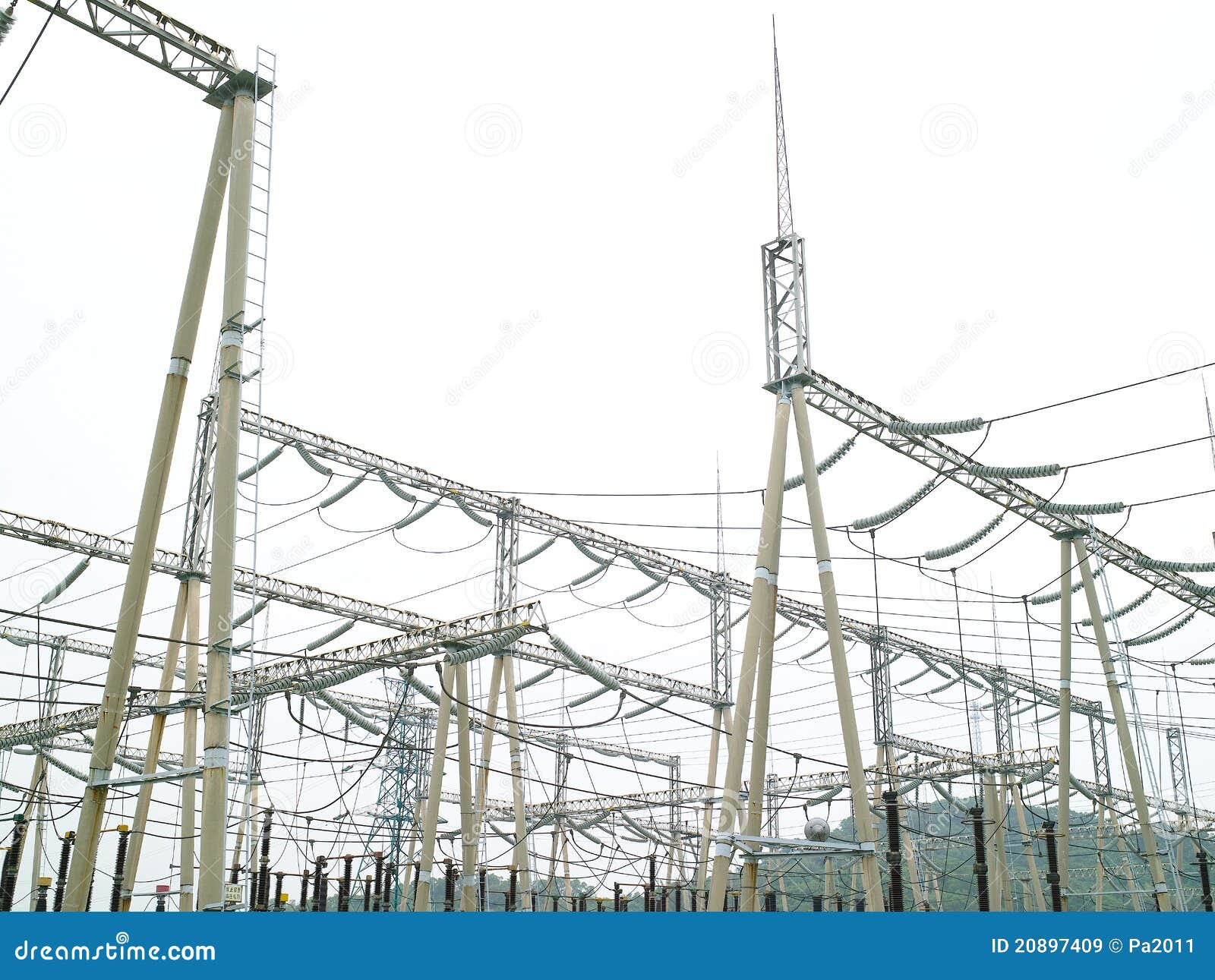 Electric power station stock image. Image of cable, power - 20897409