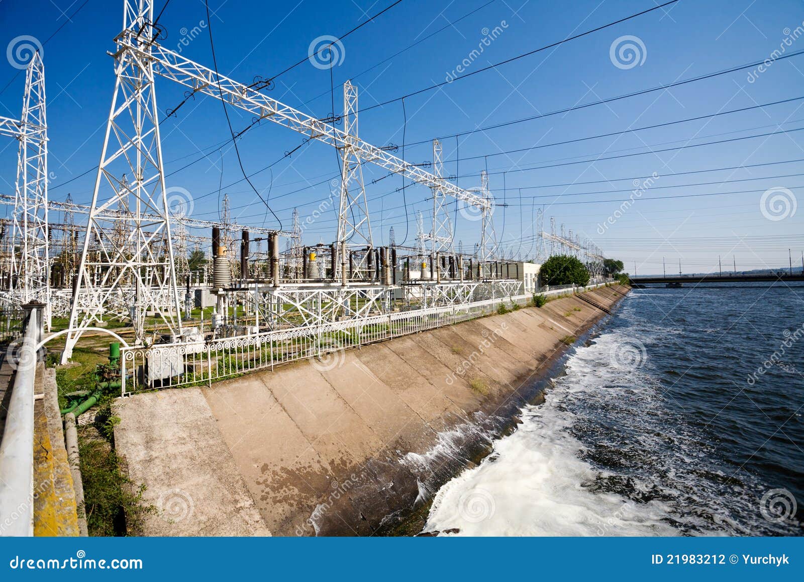 Electric power station stock photo. Image of manufacturing - 21983212
