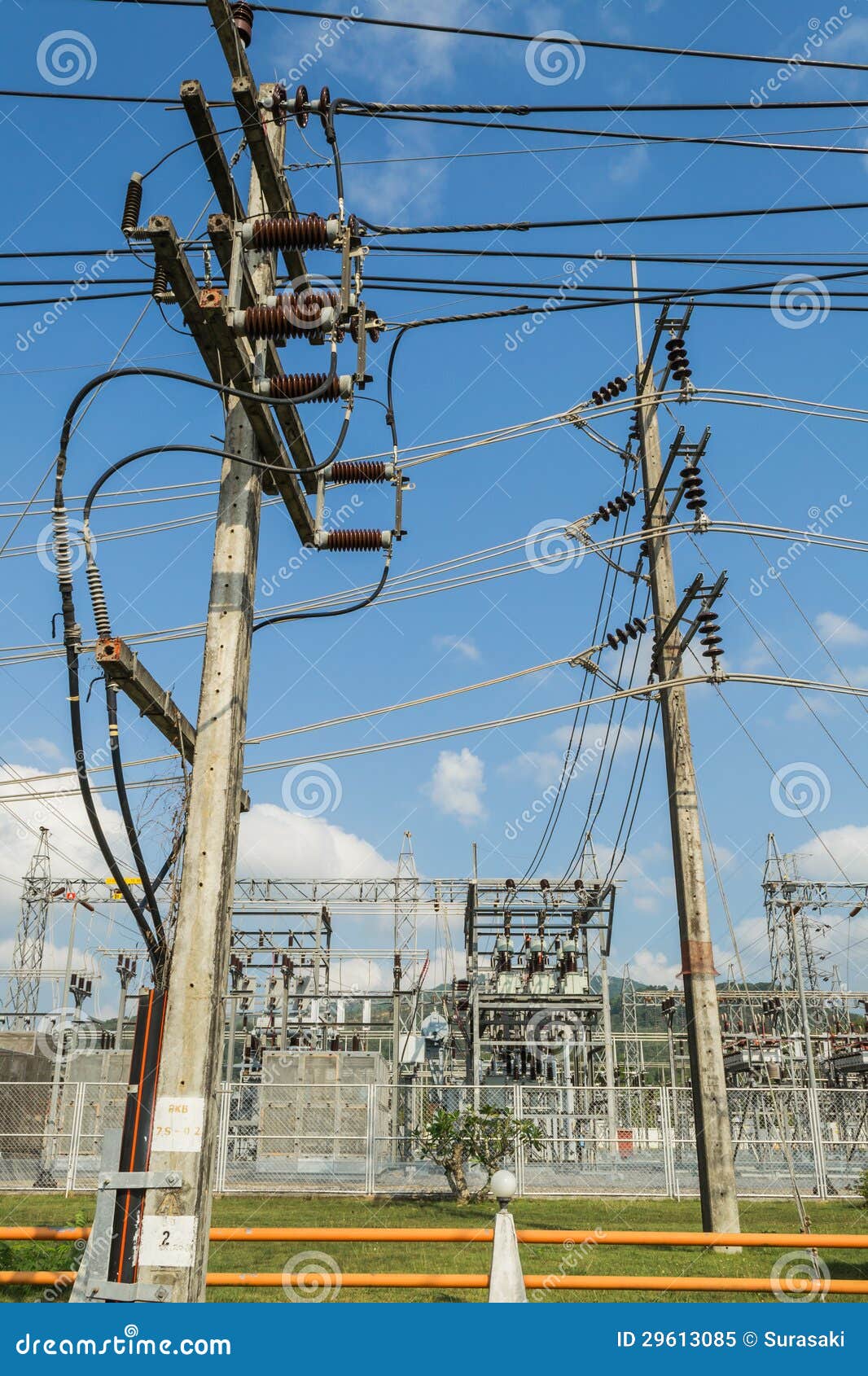 Electric power station stock image. Image of conversion - 29613085