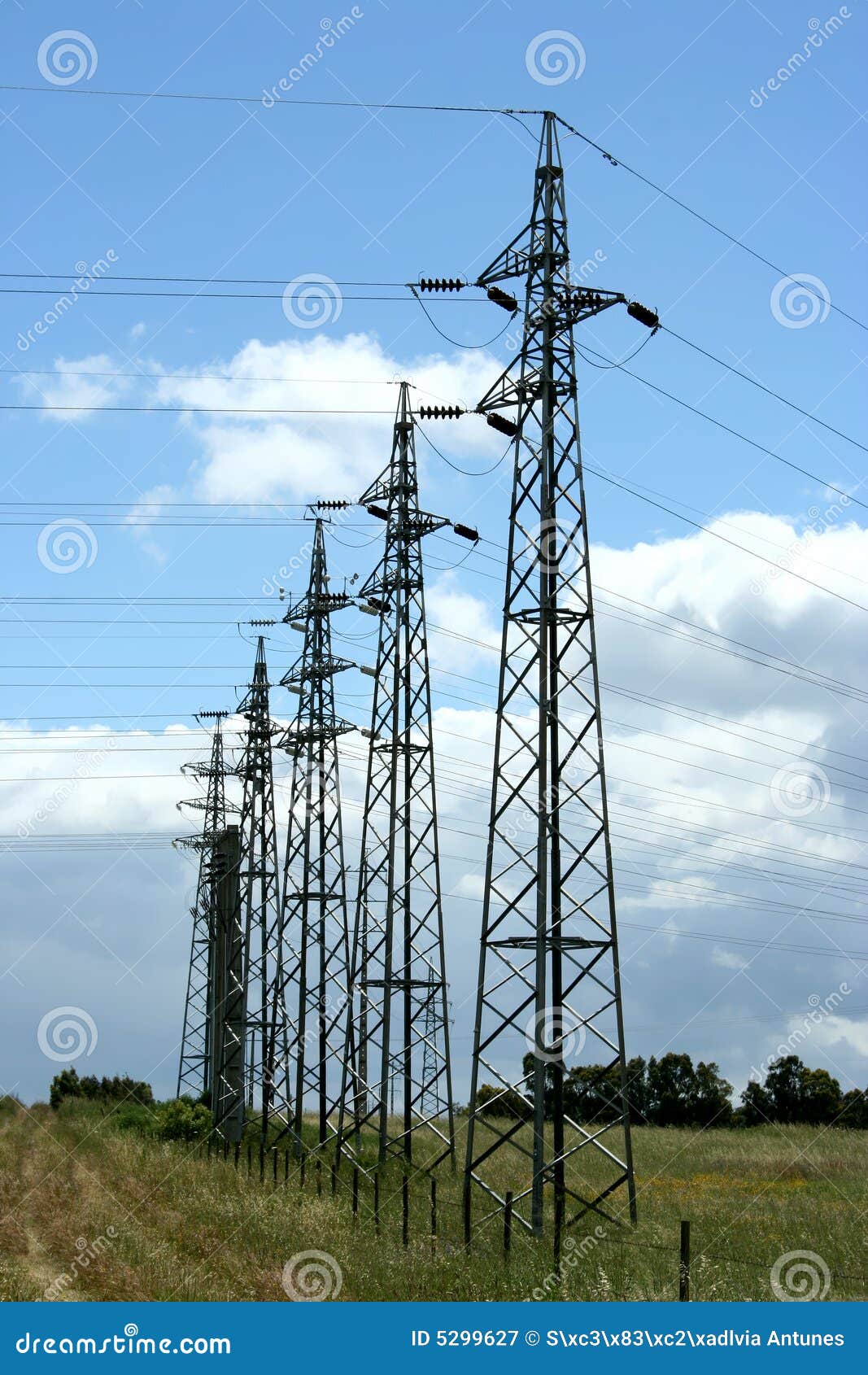 Electric power station stock image. Image of mast, light - 5299627