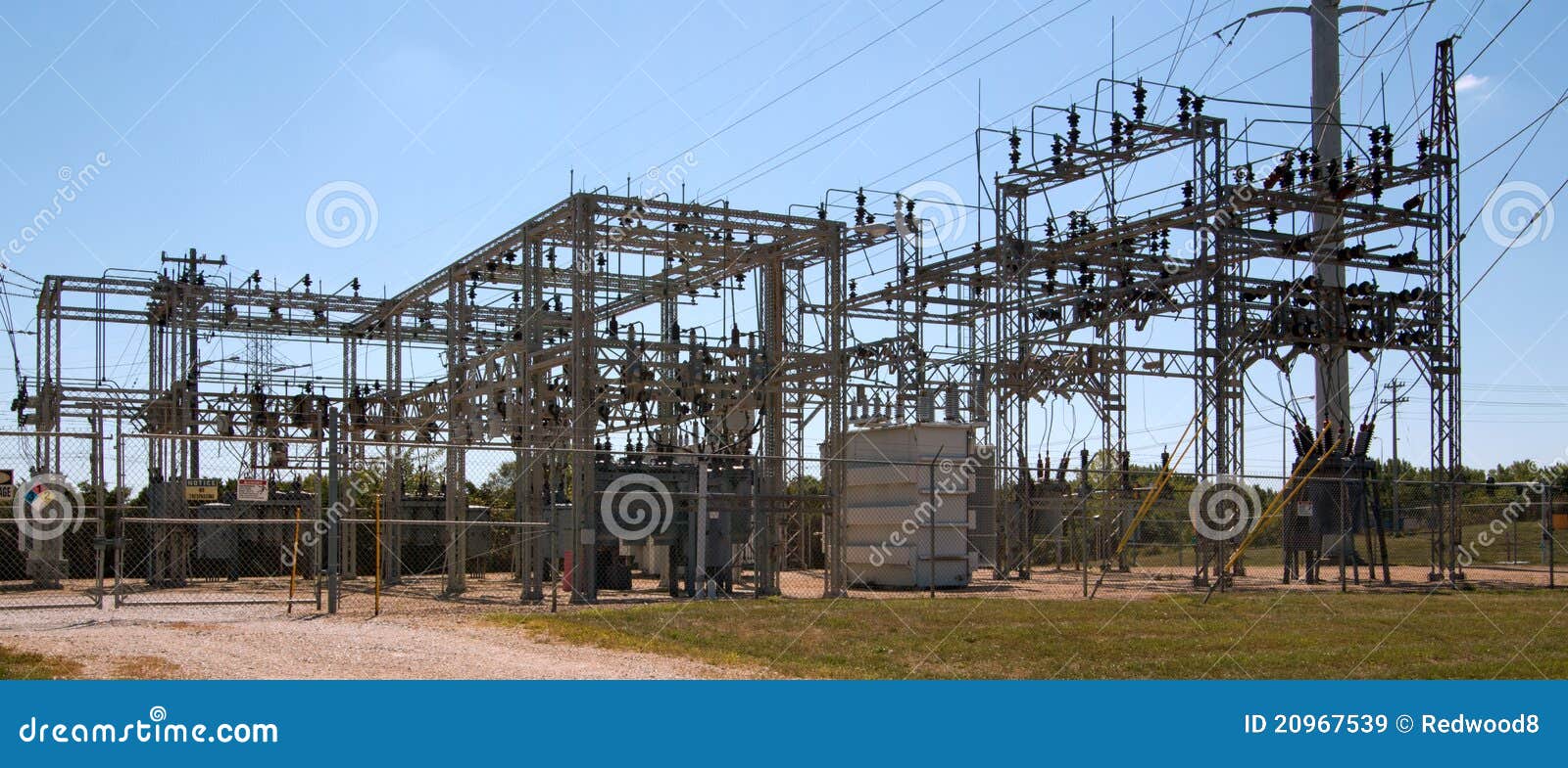 Electric Power Sub Station stock image. Image of wire - 20967539