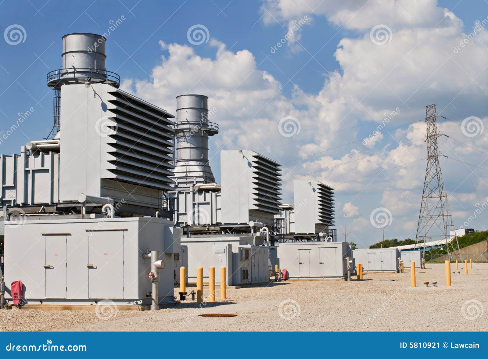 Electric Power Substation stock image. Image of grey, electricity - 5810921