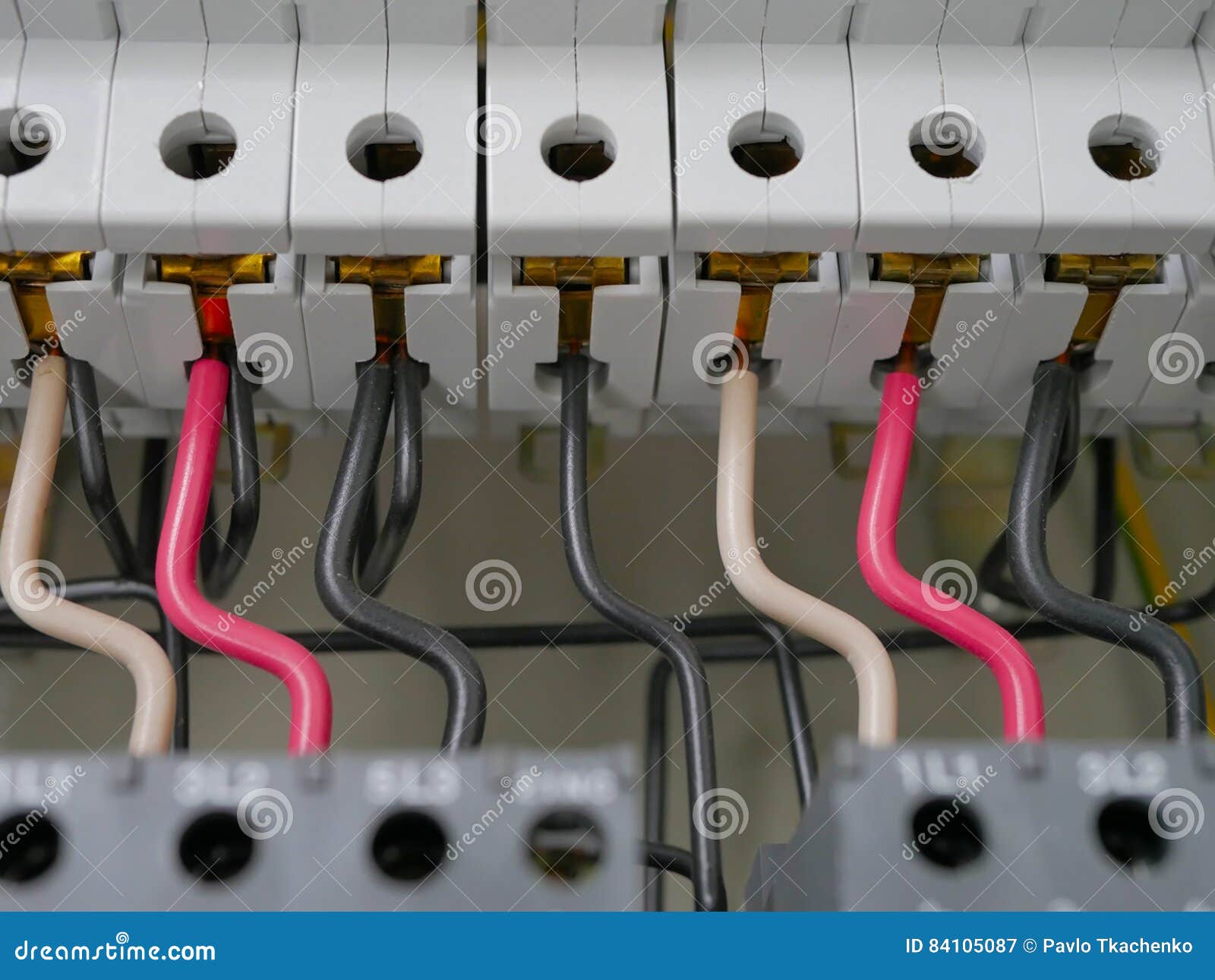 Electric Power Supply Panel Stock Image - Image of cable, metal: 84105087