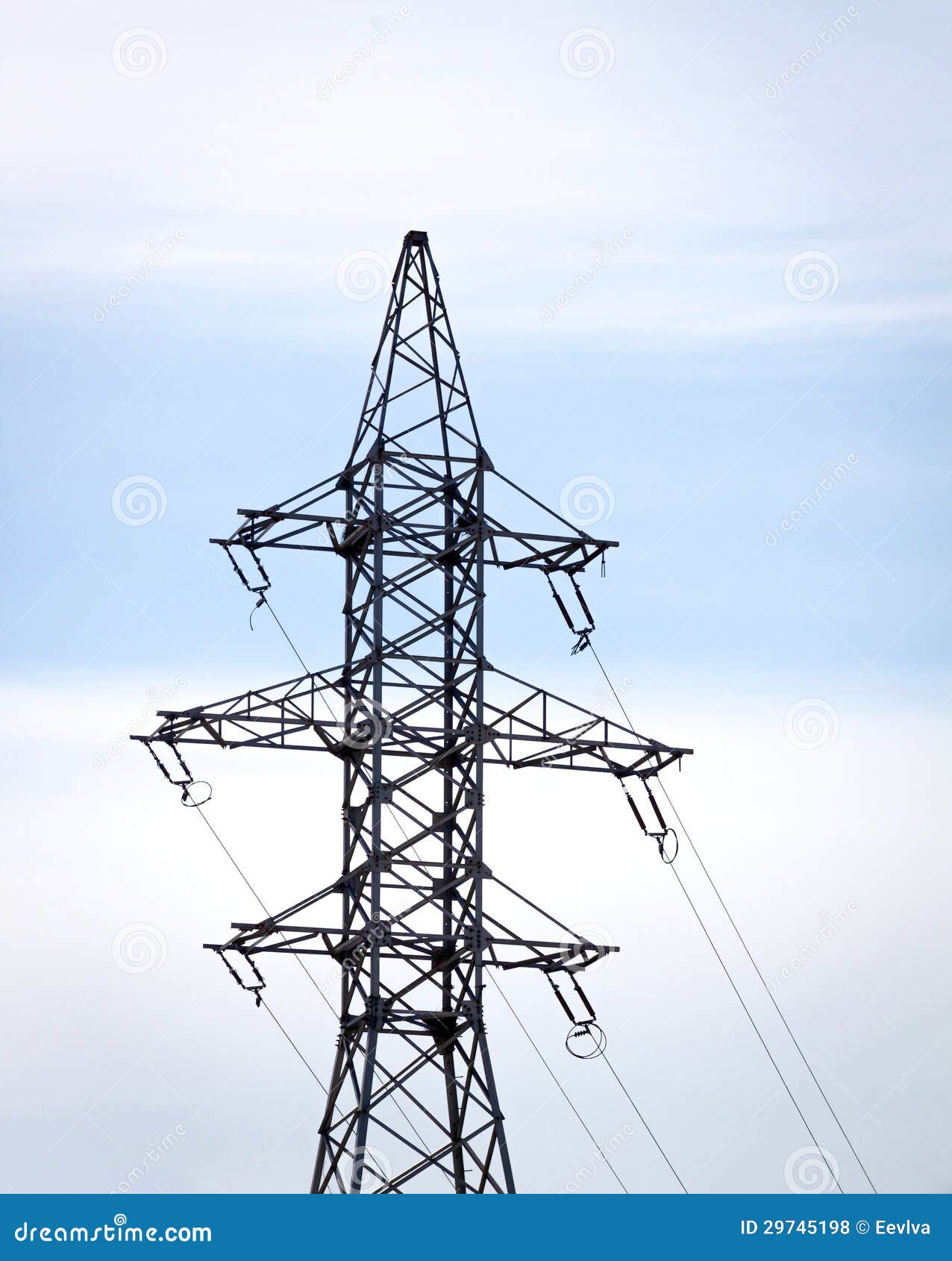 Electric power tower. stock photo. Image of distribution - 29745198
