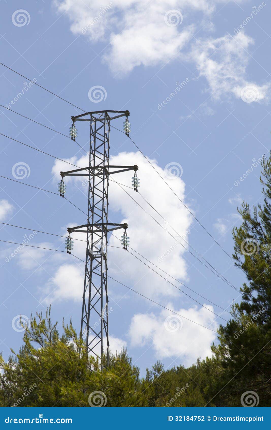 Electric power tower stock photo. Image of station, steel - 32184752