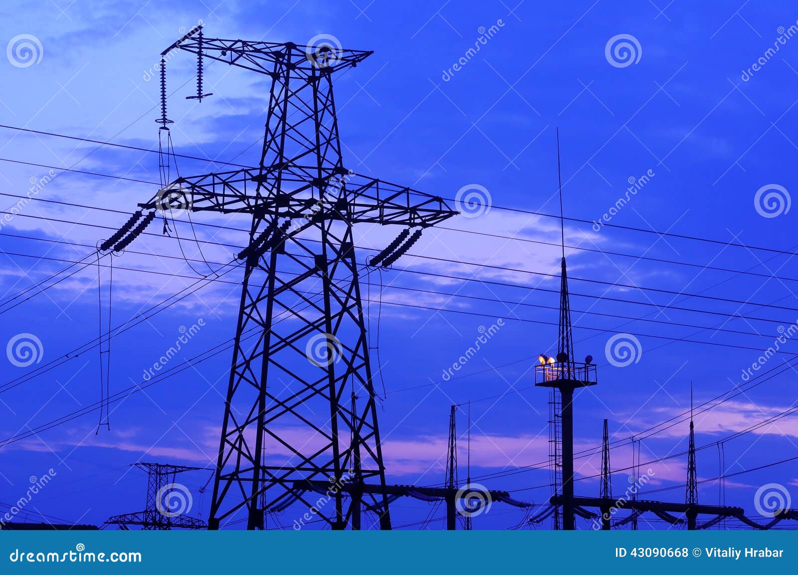 Electric Power Transmission Stock Photo - Image of grid, alternative ...