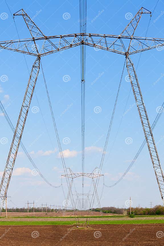 Electric powerlines stock photo. Image of objects, tower - 24533468