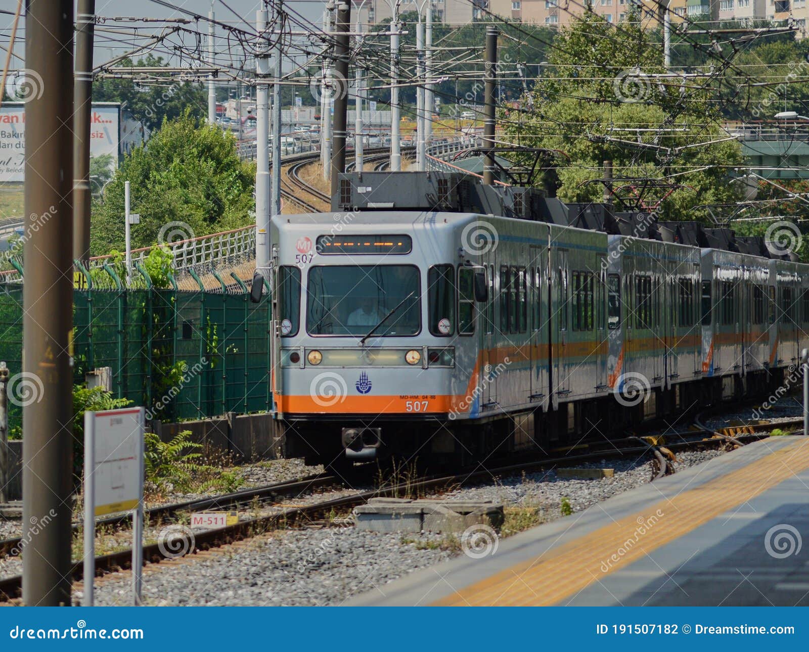 Electric Public Train, Istanbul Editorial Photography - Image of travel ...