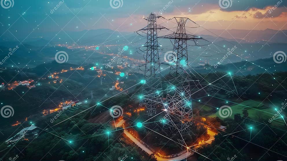 Electric Pulse: IoT and Cloud Harmony in Energy Grids. Concept Smart ...