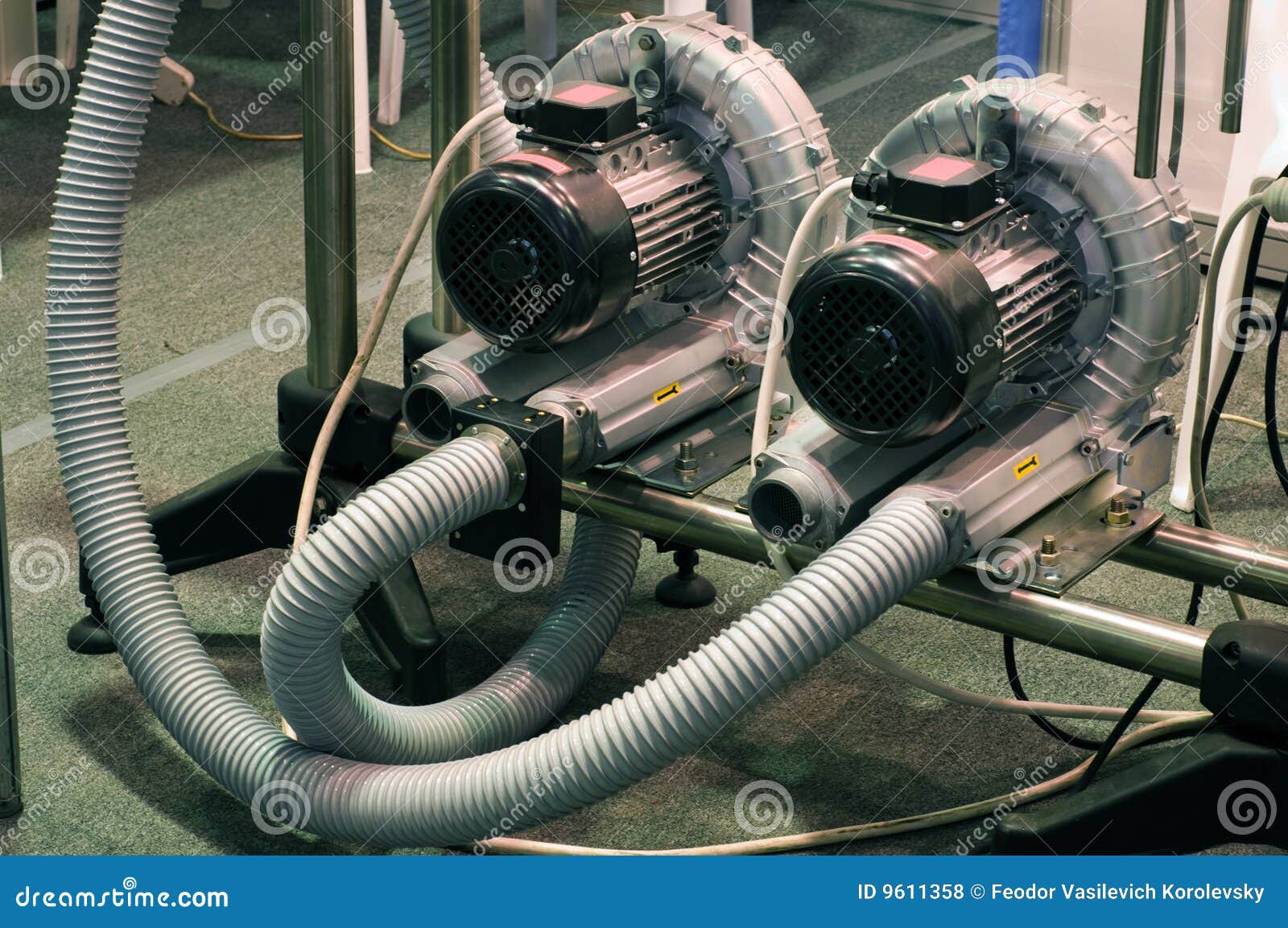 Electric Pumps Use Batteries To Pump Water From Gallons Royalty-Free ...