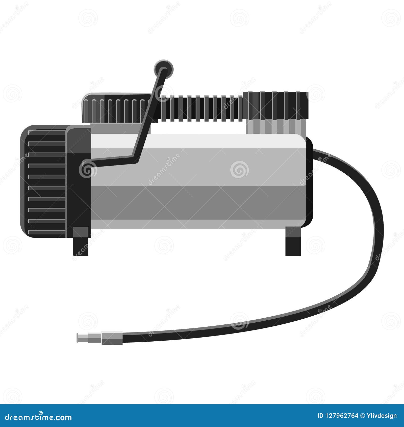 Electric Pump Icon, Gray Monochrome Style Stock Illustration ...