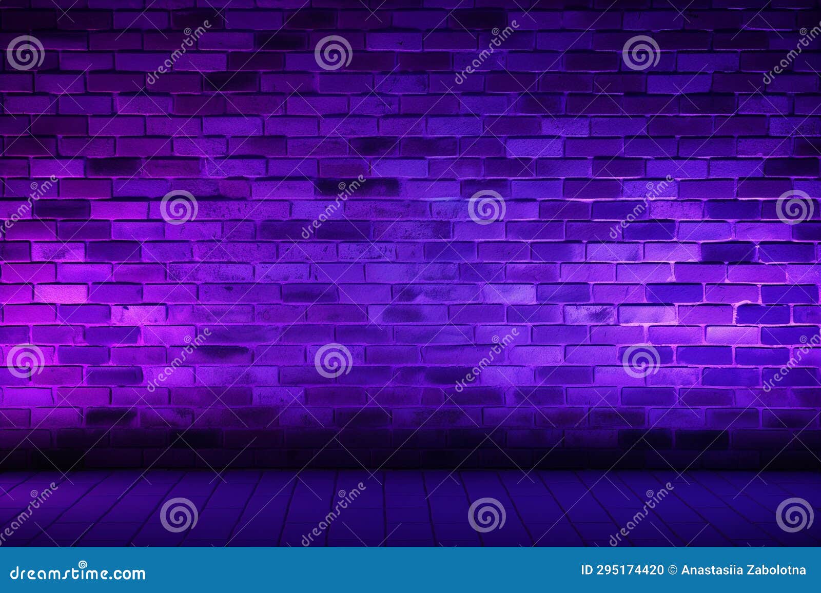 Electric Purple Neon Brick Wall Stock Illustration - Illustration of ...