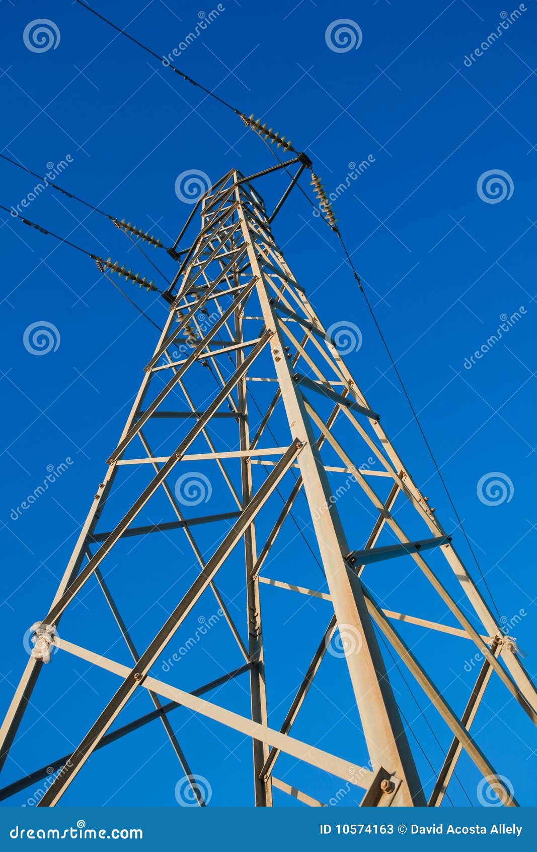 Electric pylon stock image. Image of electricity, volts - 10574163