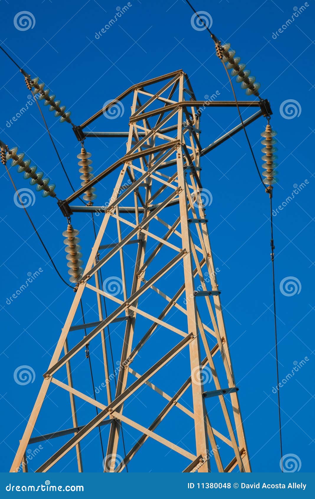 Electric pylon stock photo. Image of insulator, main - 11380048