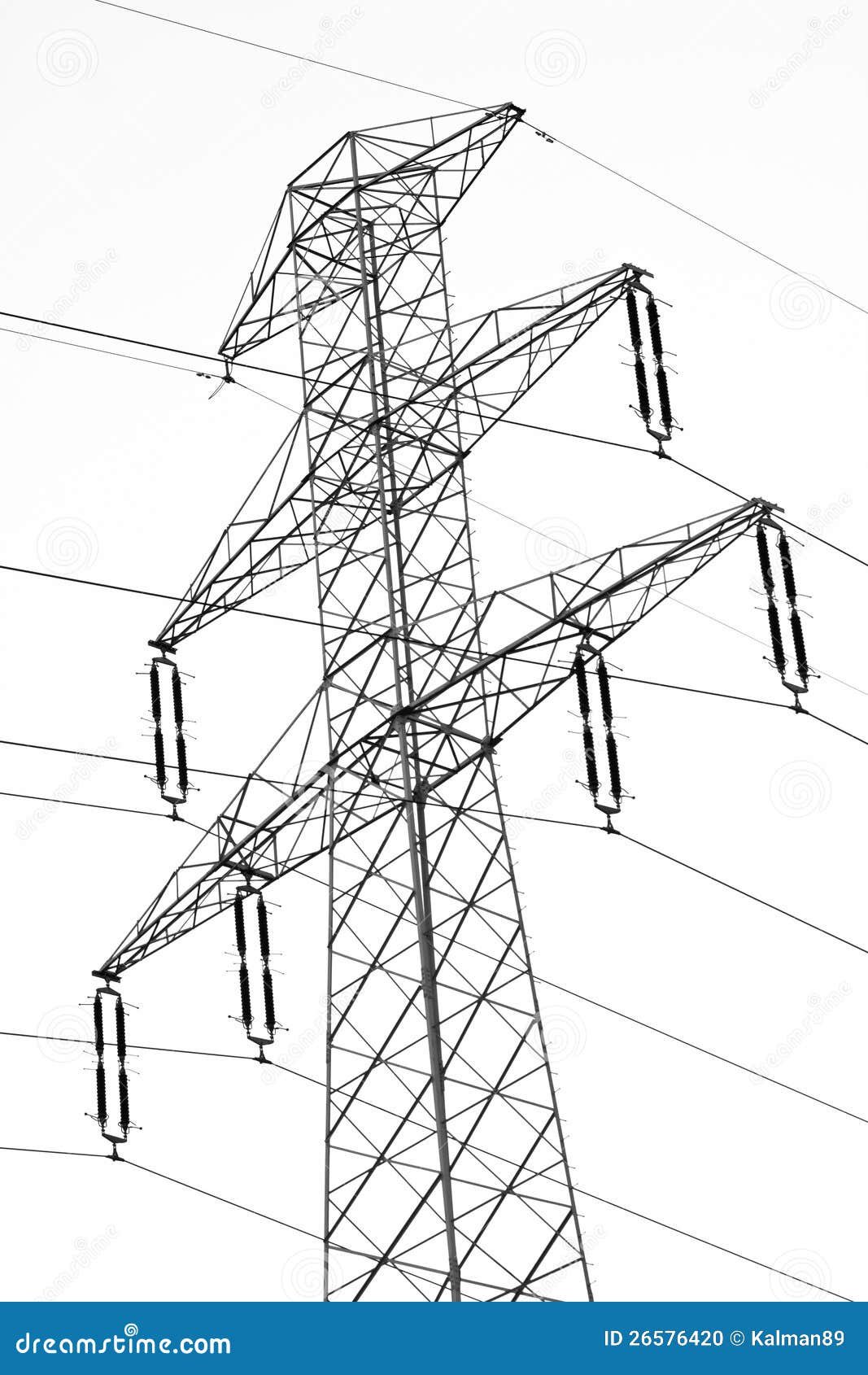Electric pylon stock illustration. Illustration of architecture - 26576420