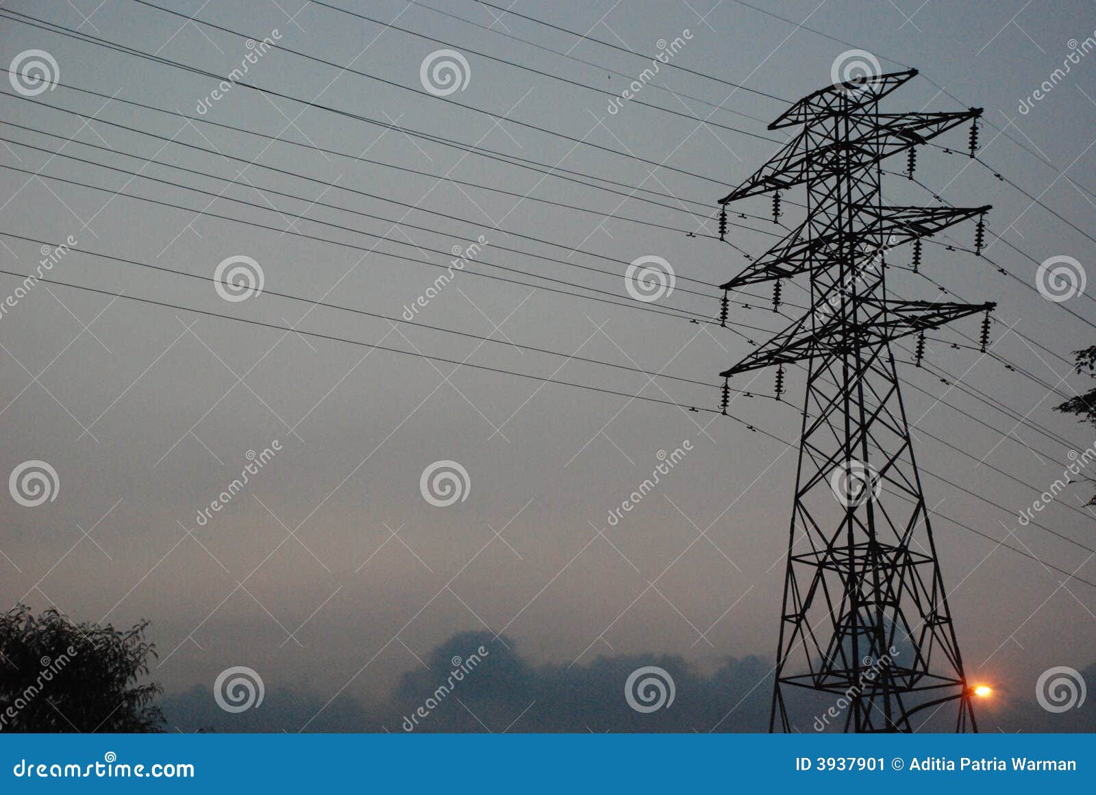 Electric pylon stock image. Image of system, current, volt - 3937901