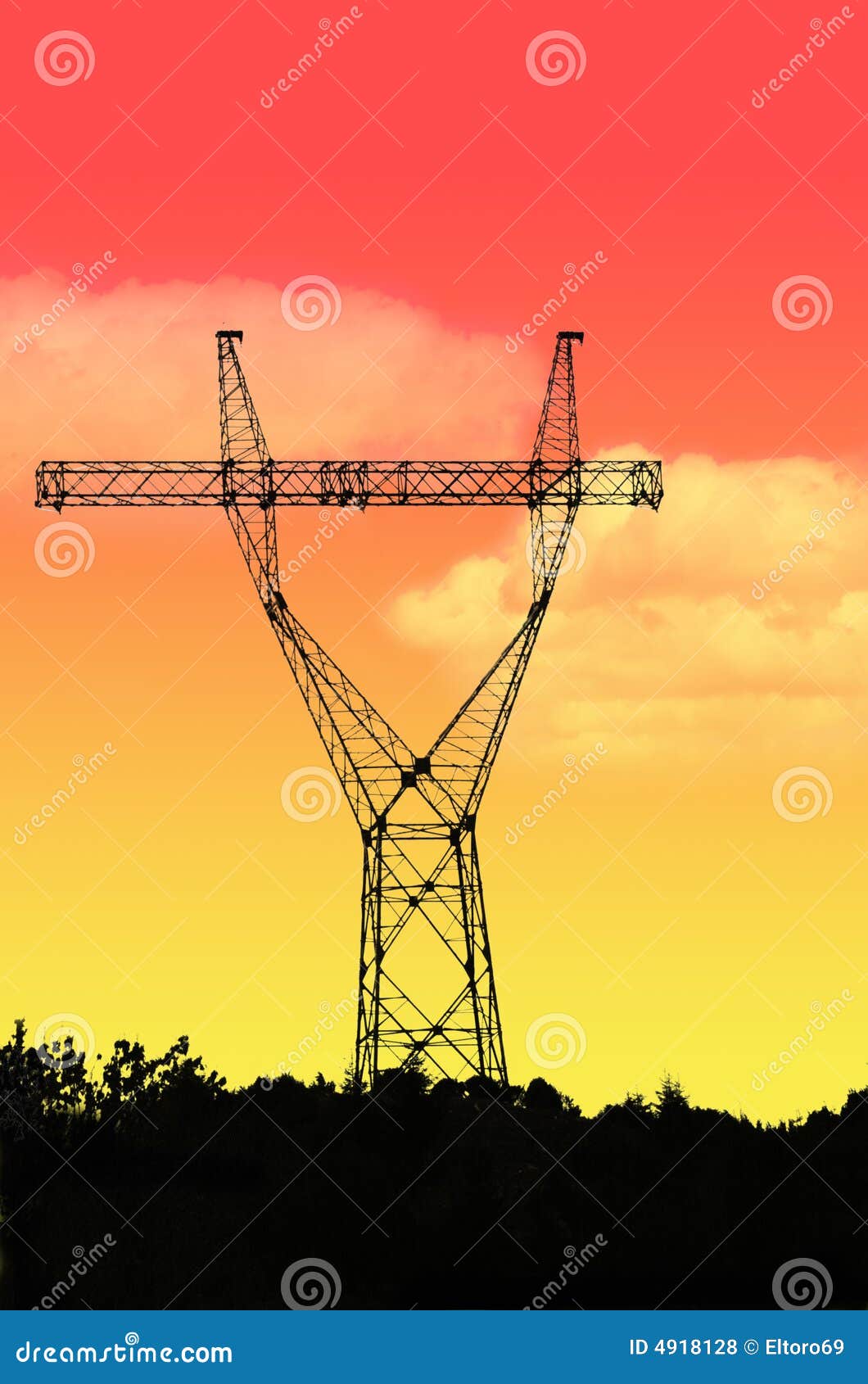 Electric pylon stock photo. Image of electricity, equipment - 4918128
