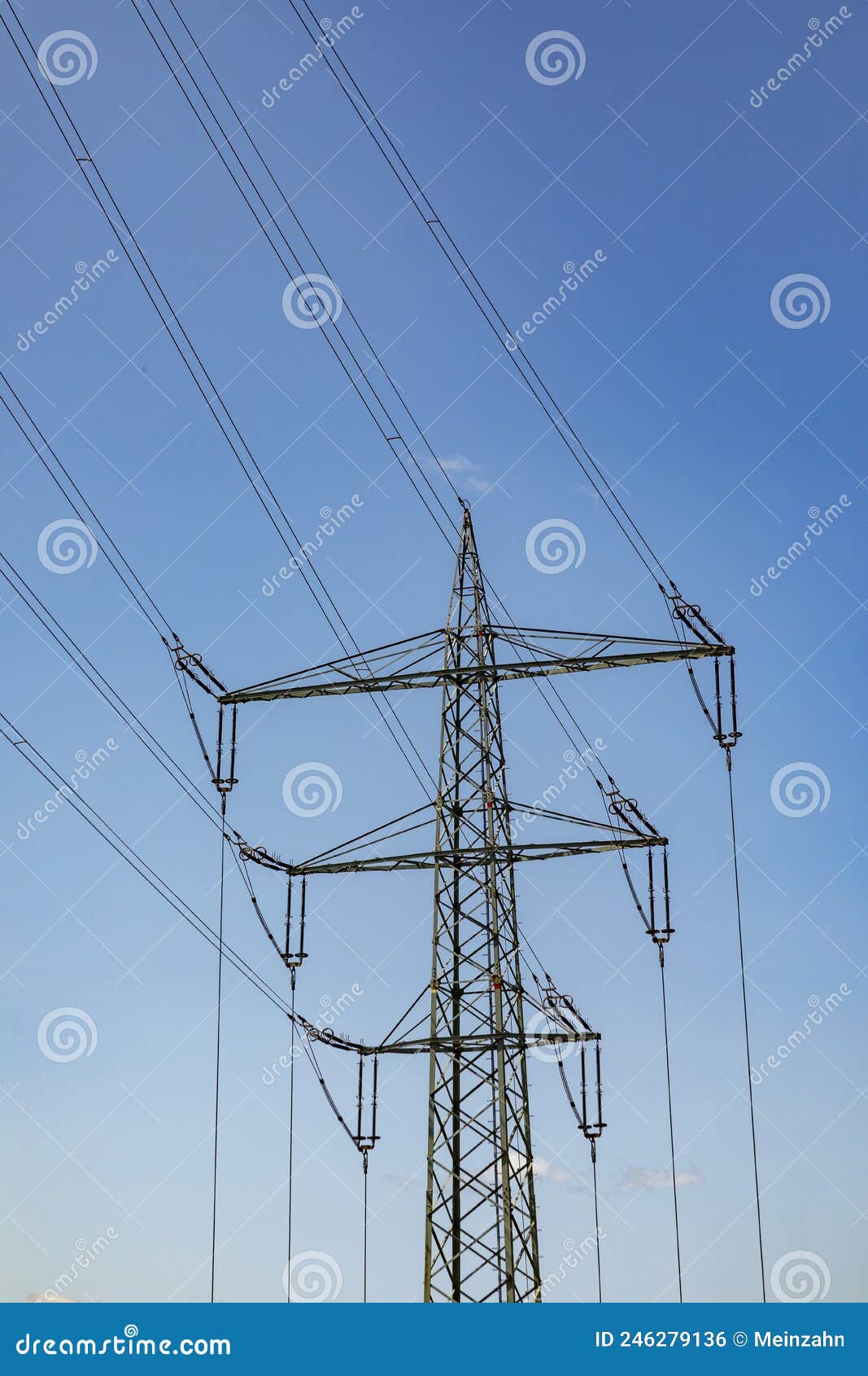 Electric Pylon For Electricity Distribution Editorial Image ...