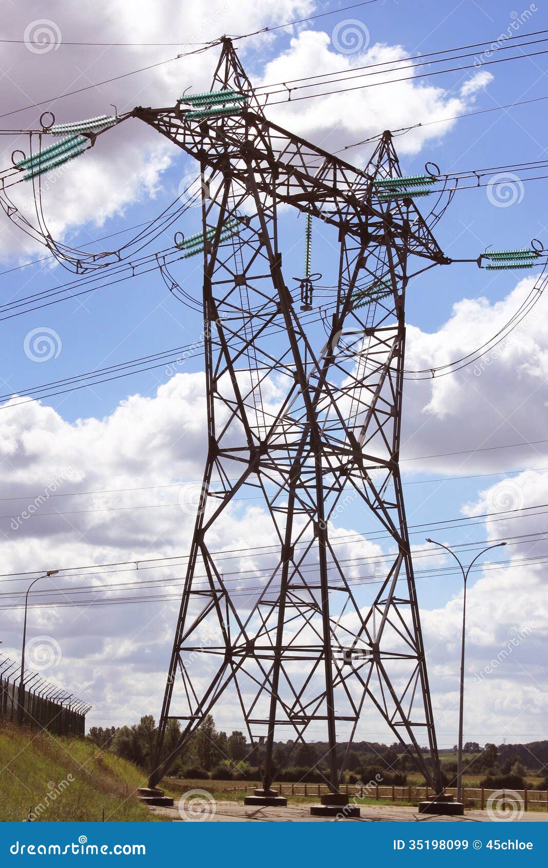 Electric Pylon stock image. Image of ecology, ecological - 35198099