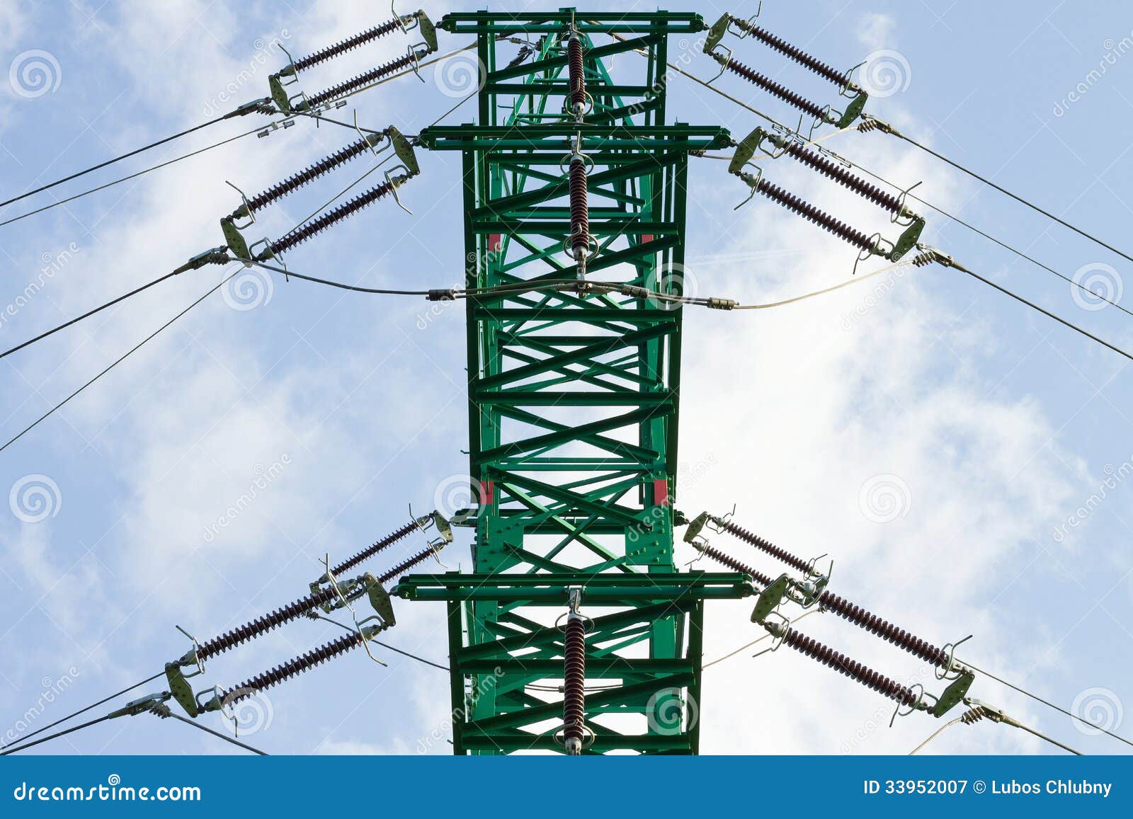 Electric pylon stock image. Image of energy, cable, business - 33952007