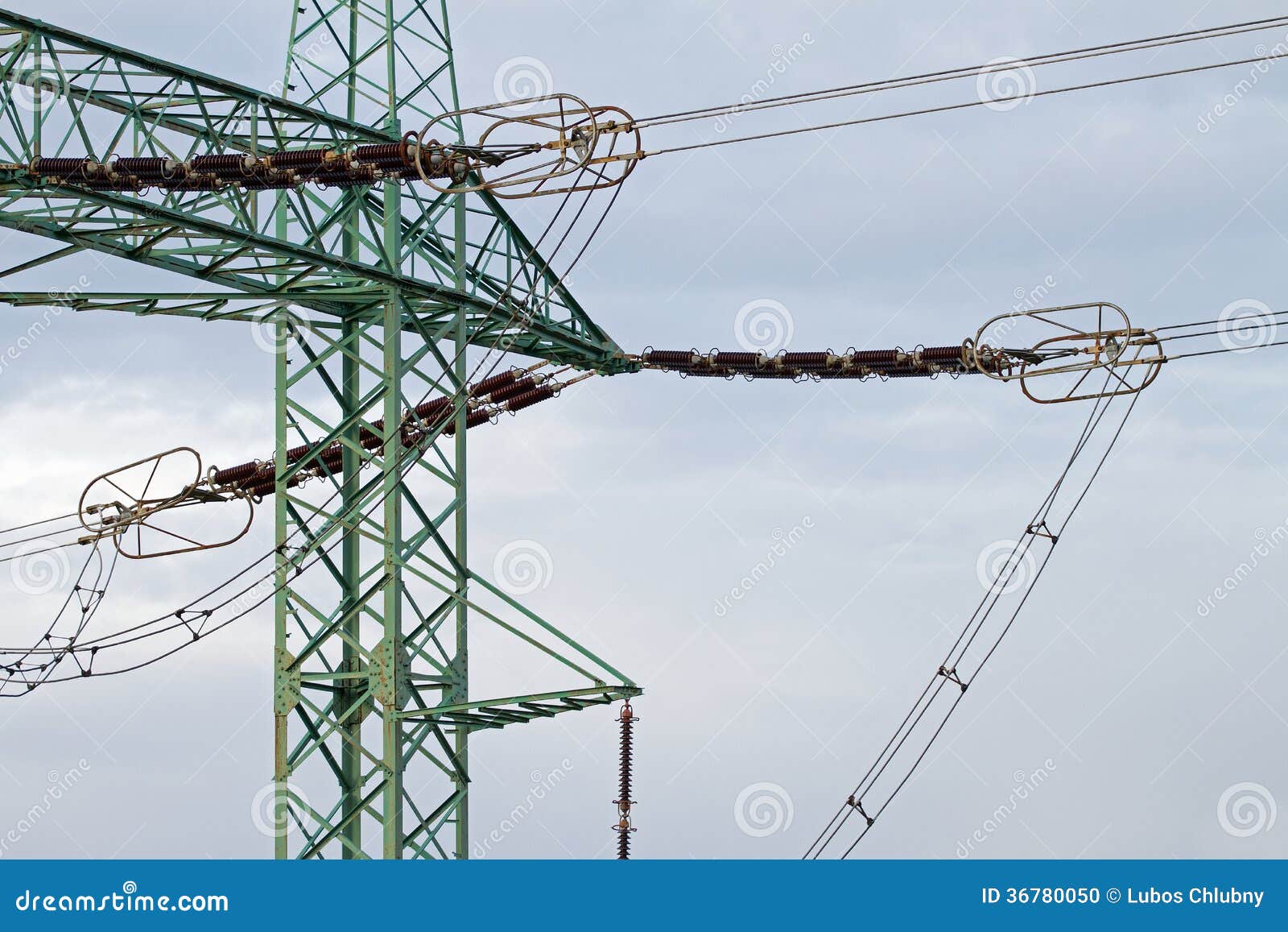 Electric pylon stock photo. Image of electricity, triangular - 36780050