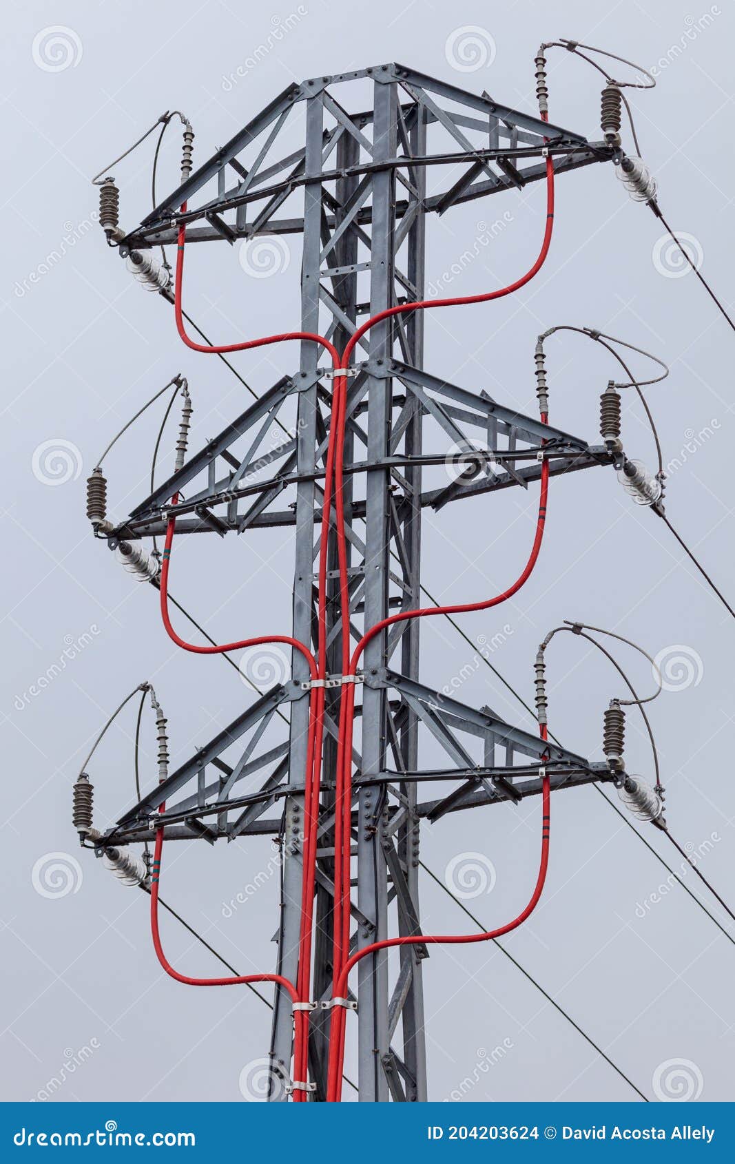 Electric pylon stock photo. Image of high, insulator - 204203624
