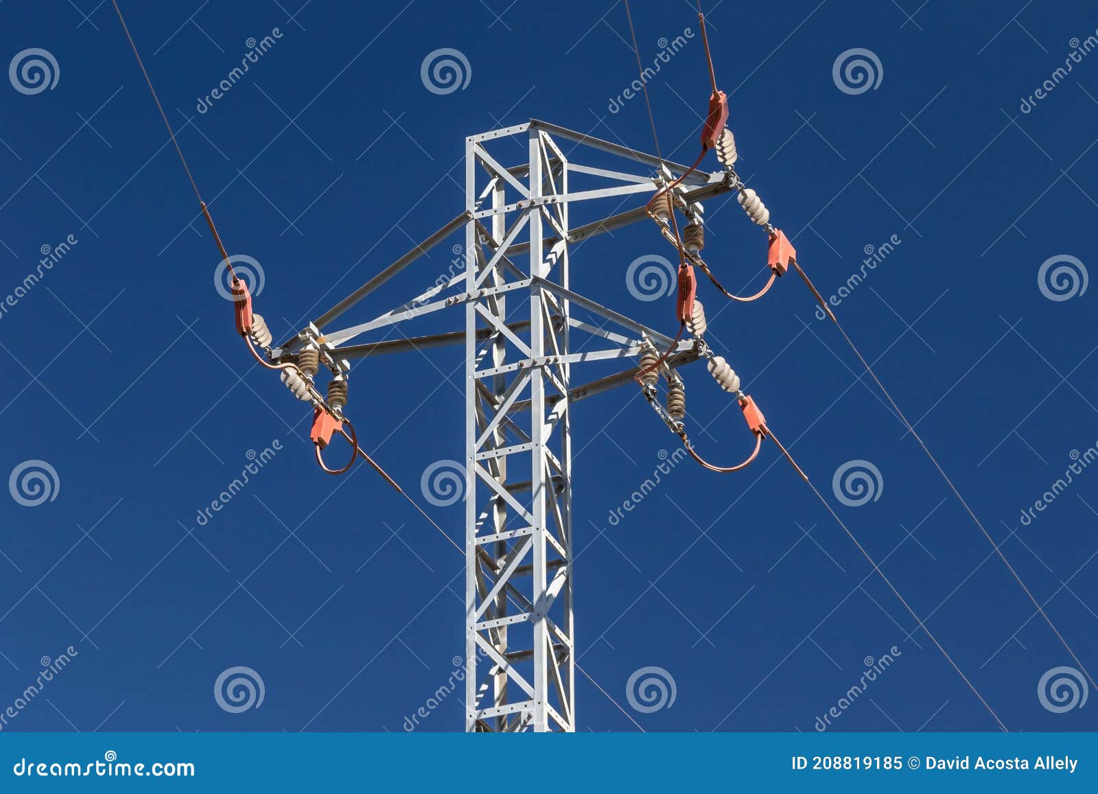 Electric pylon stock image. Image of infrastructure - 208819185
