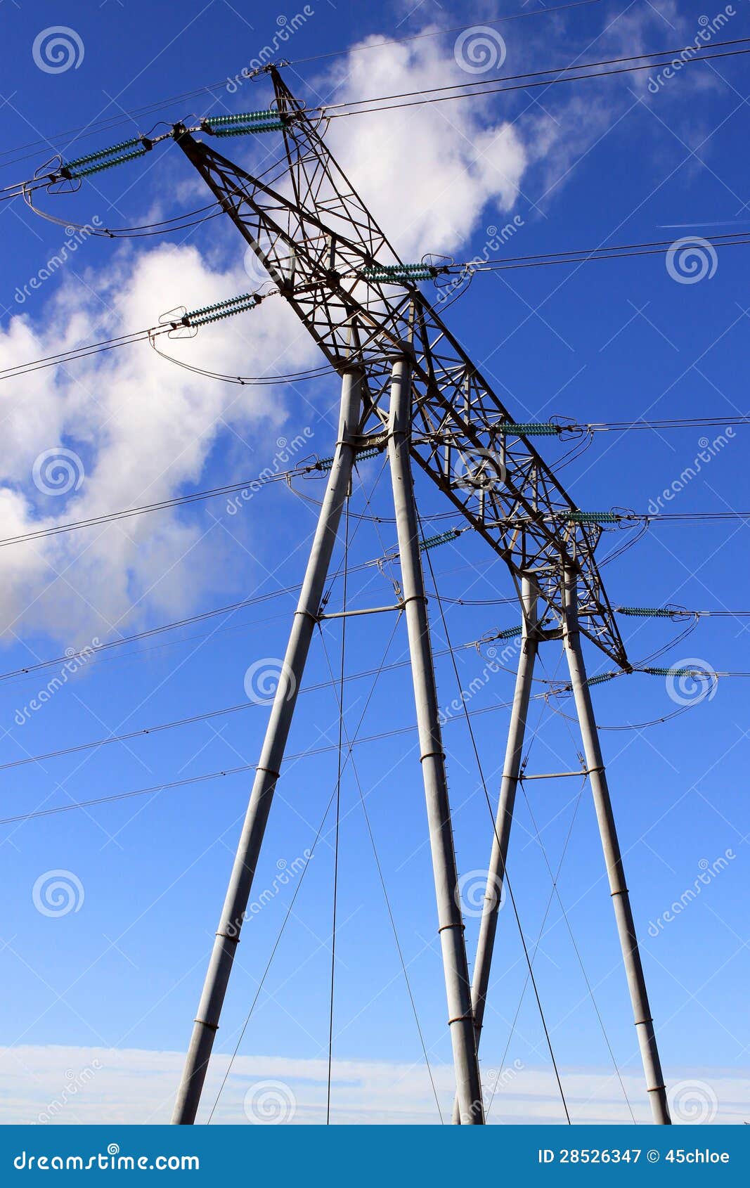 Electric pylons stock image. Image of pylon, steam, ecological - 28526347