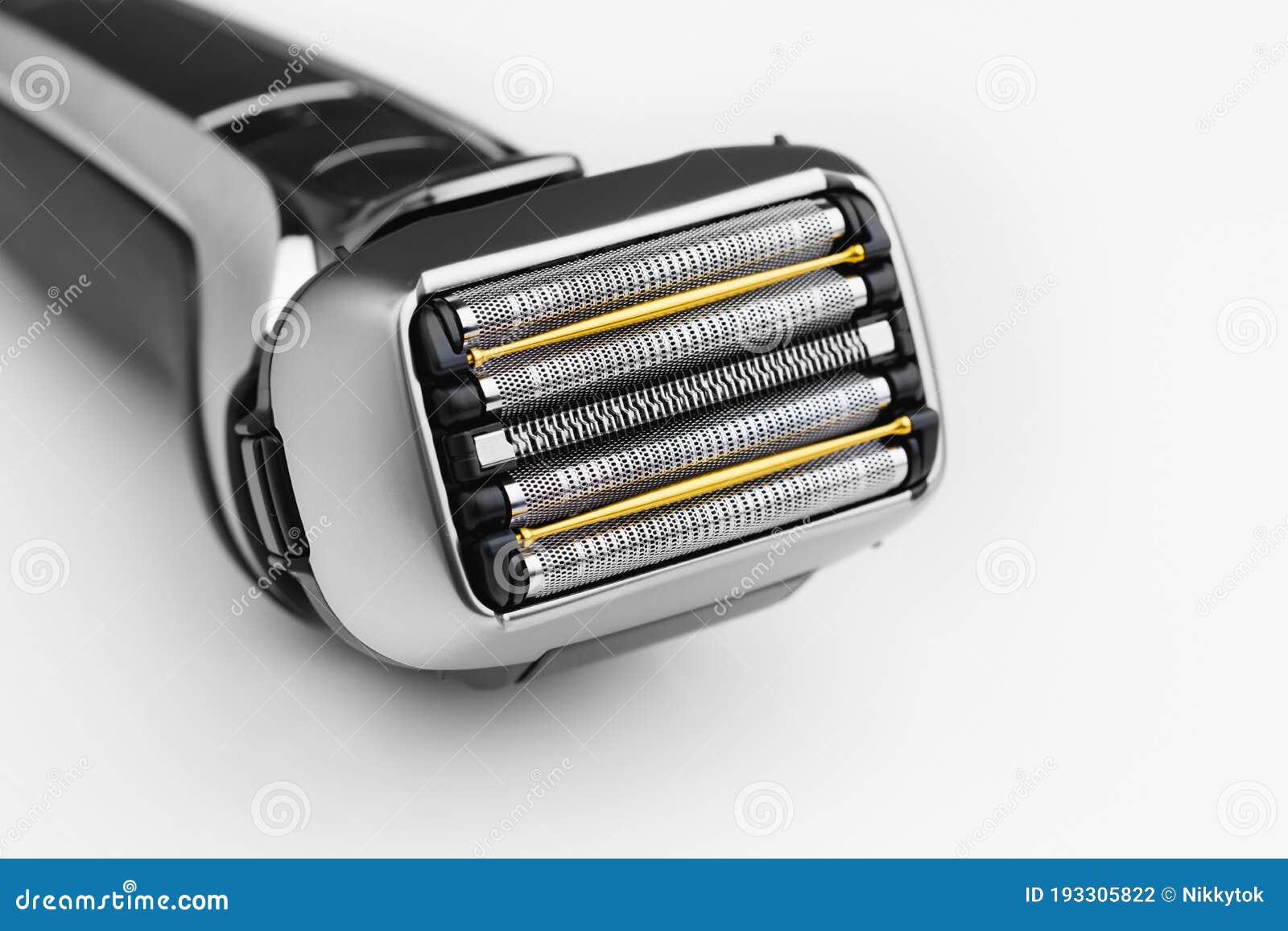 Electric Razor Foil Shaver on White Background Stock Photo - Image of ...