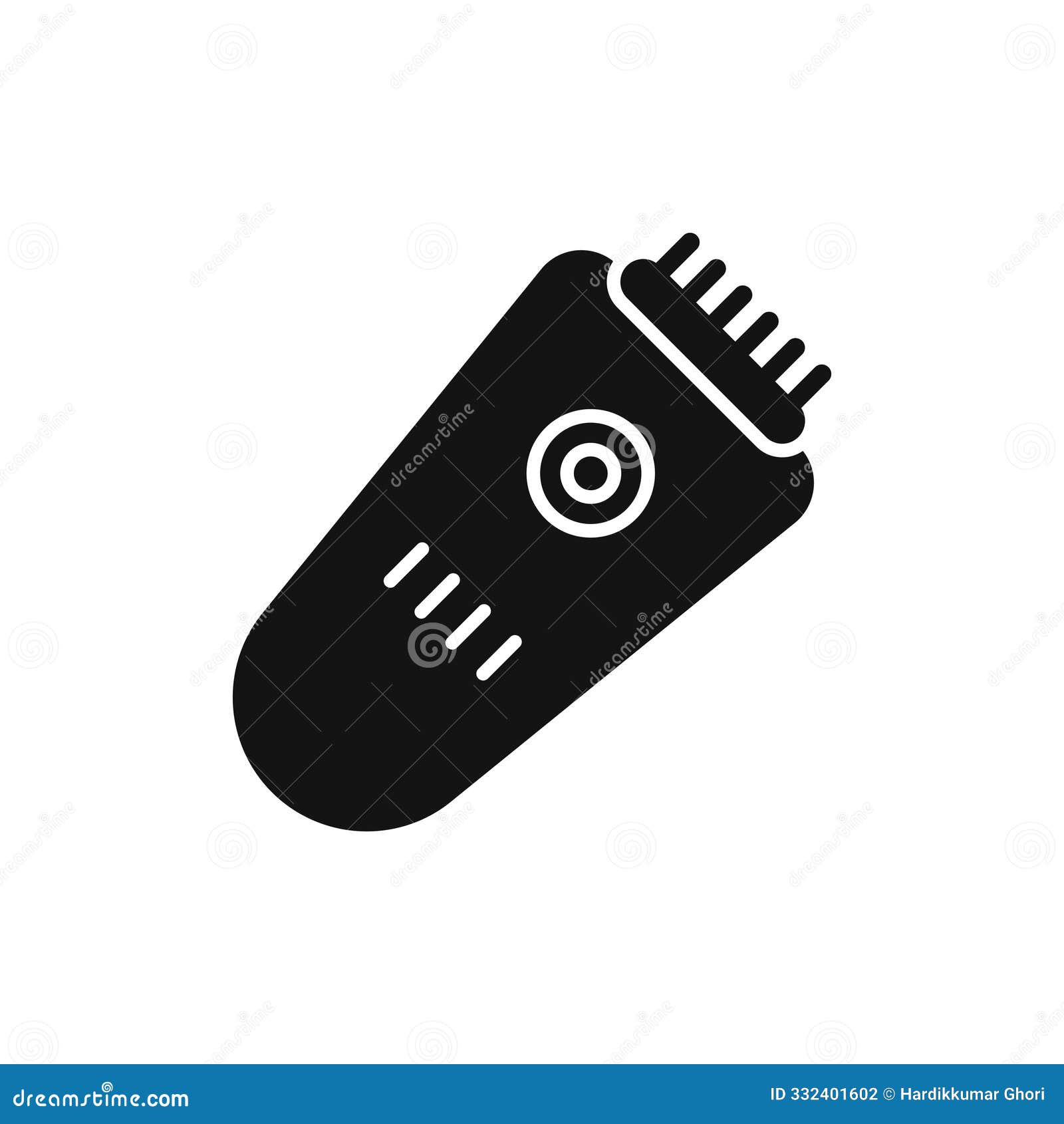 Electric Razor Icon Symbol on White Background Stock Illustration ...