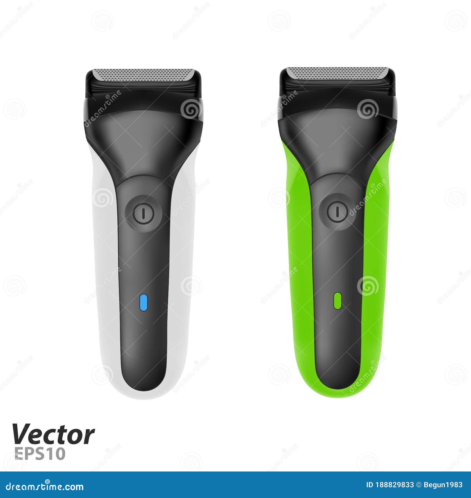 Electric razor in vector. stock vector. Illustration of skin - 188829833