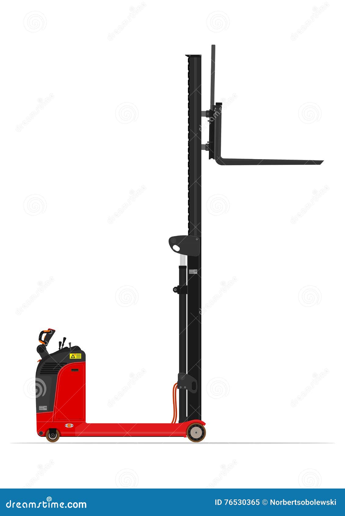 Reach Stacker Lifting Container. Port Machinery. Container Carrier ...
