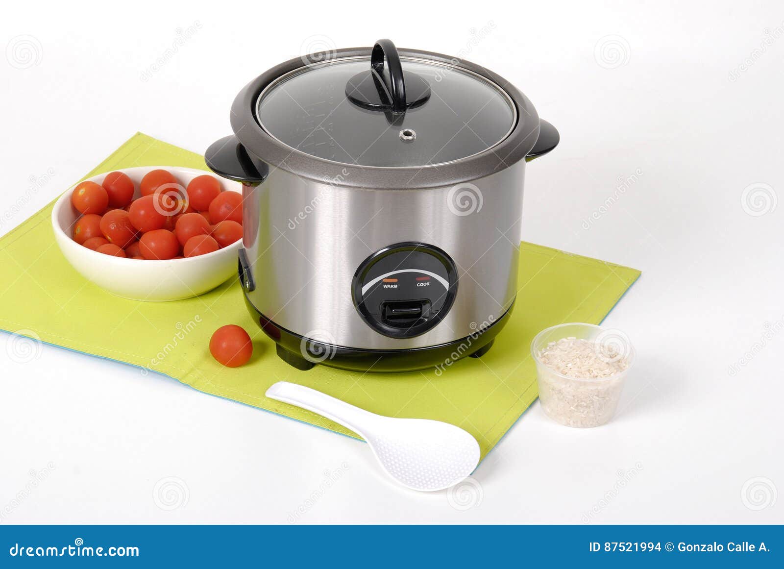 Electric rice cooker stock photo. Image of cooking, food - 87521994
