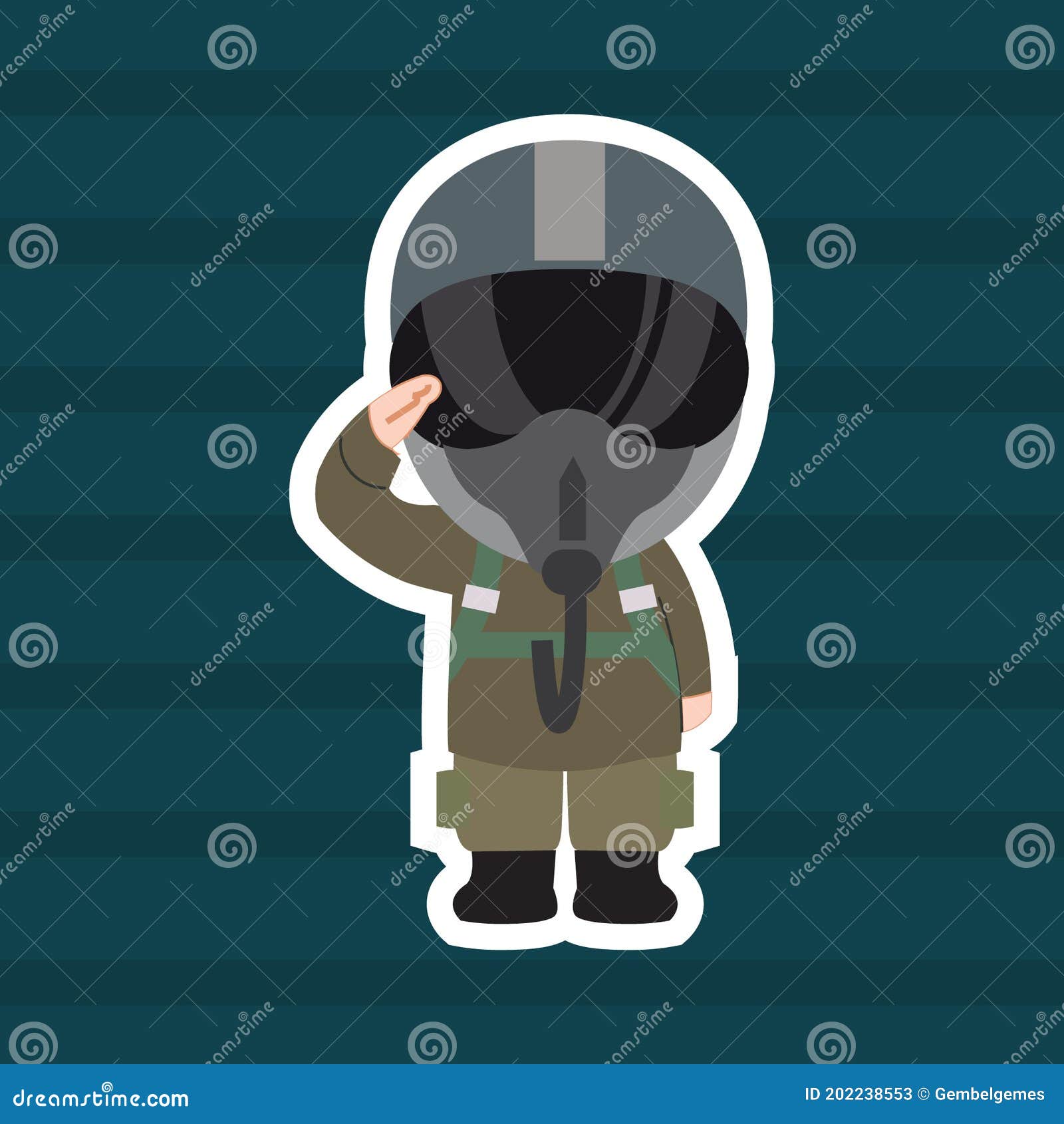 Military Chibi Boy Character, Archer. Vector Illustration ...