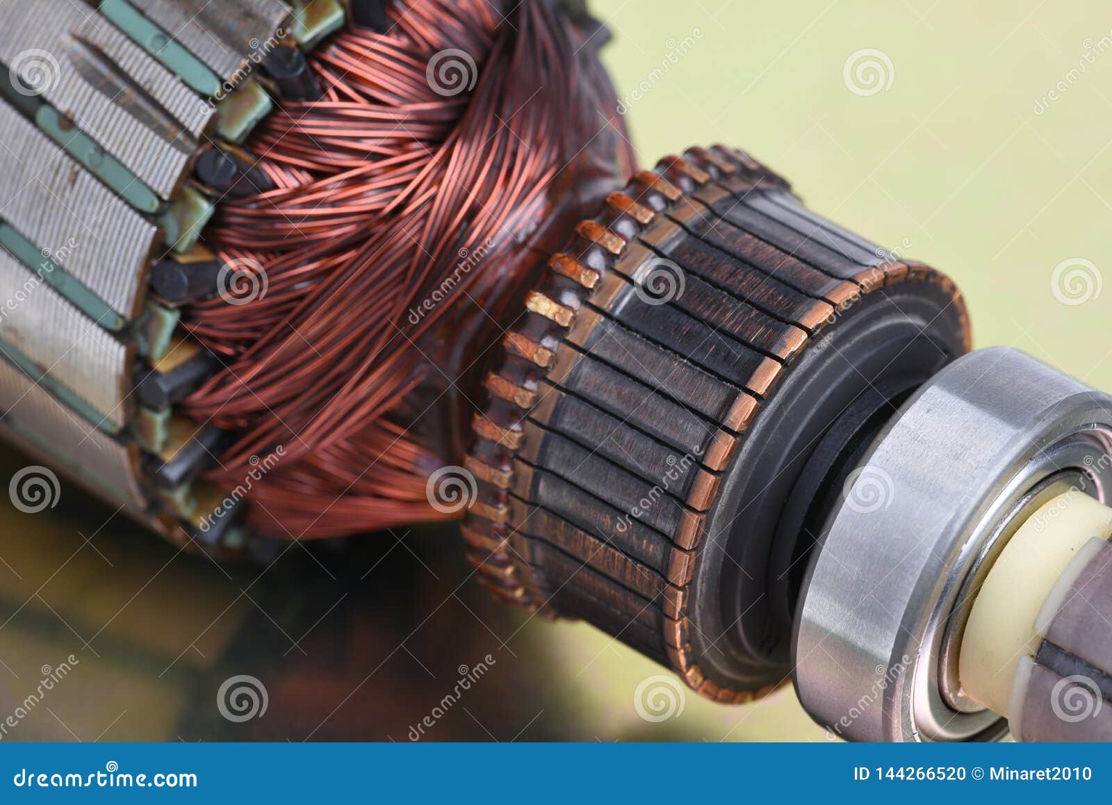 Electric rotor close-up stock photo. Image of core, device - 144266520