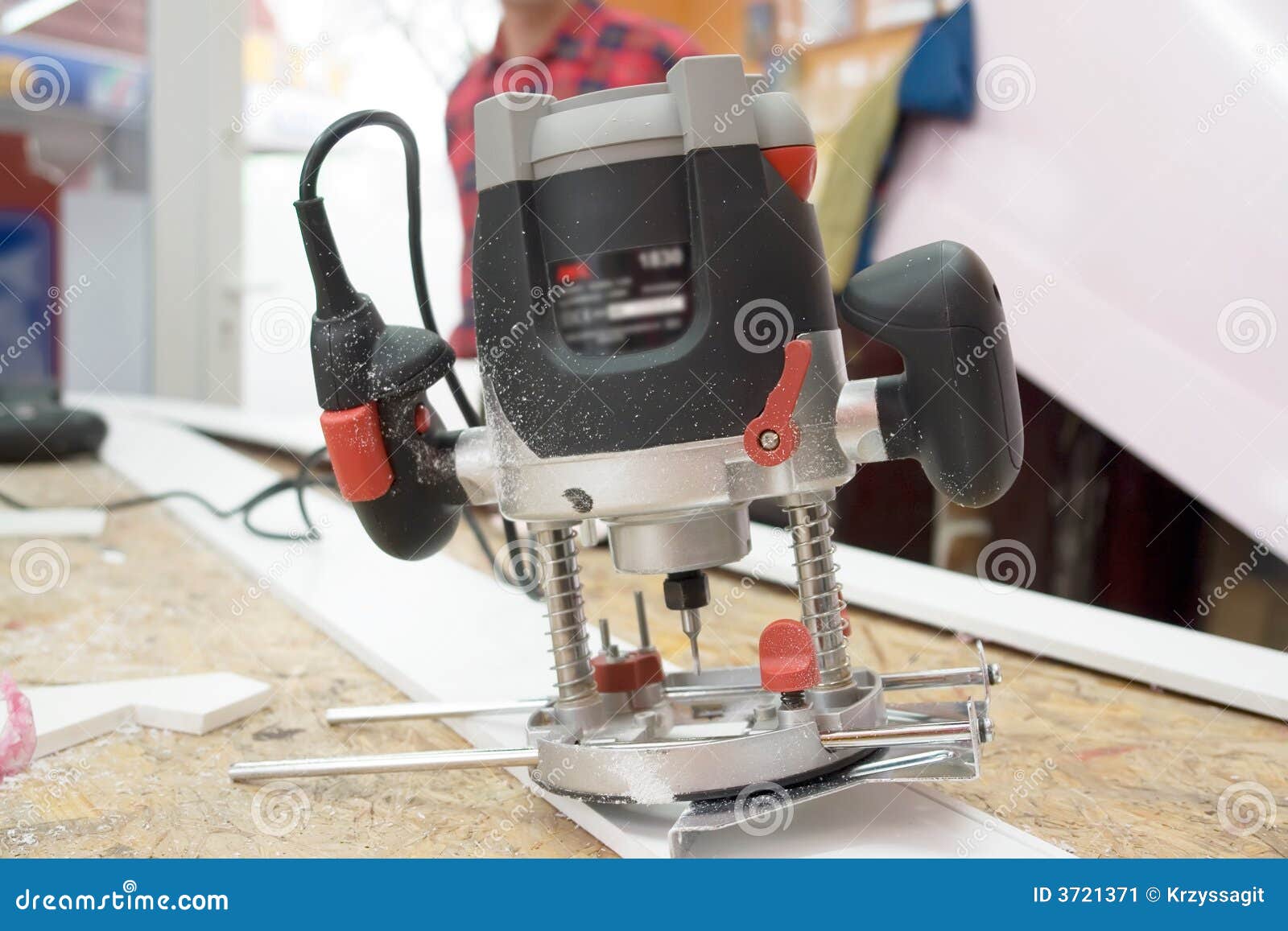 Electric Router Tool stock image. Image of machine, edging - 3721371