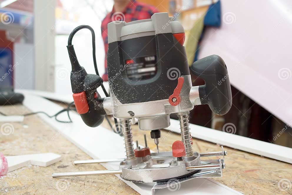Electric Router Tool stock image. Image of machine, edging - 3721371