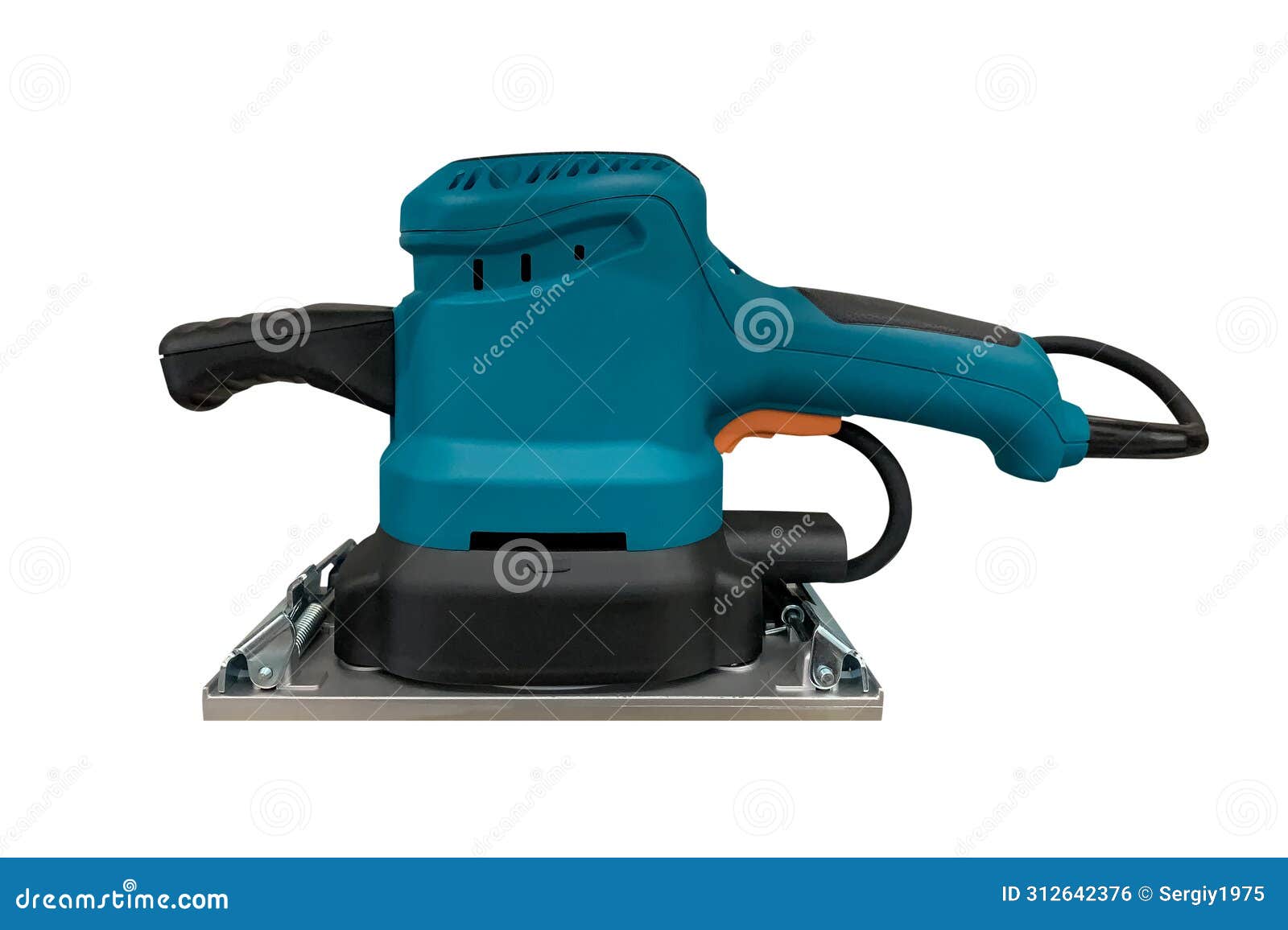 Electric Sanding Machine Isolated on White Background Stock Photo ...