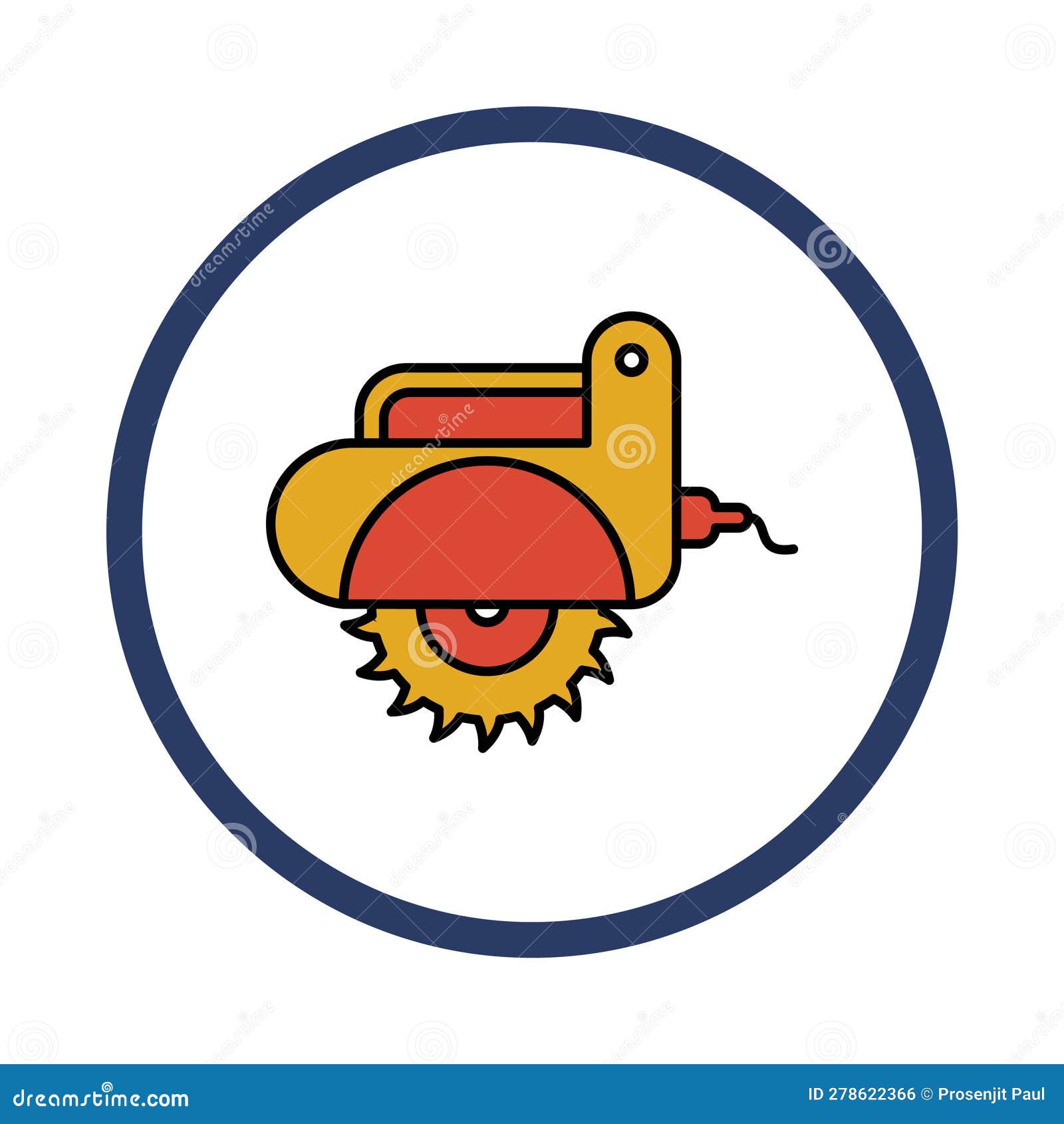 Electric Saw, Saw, Circular Saw Machine, Power Work Tools, Electric Saw Work Tool Icon Vector ...
