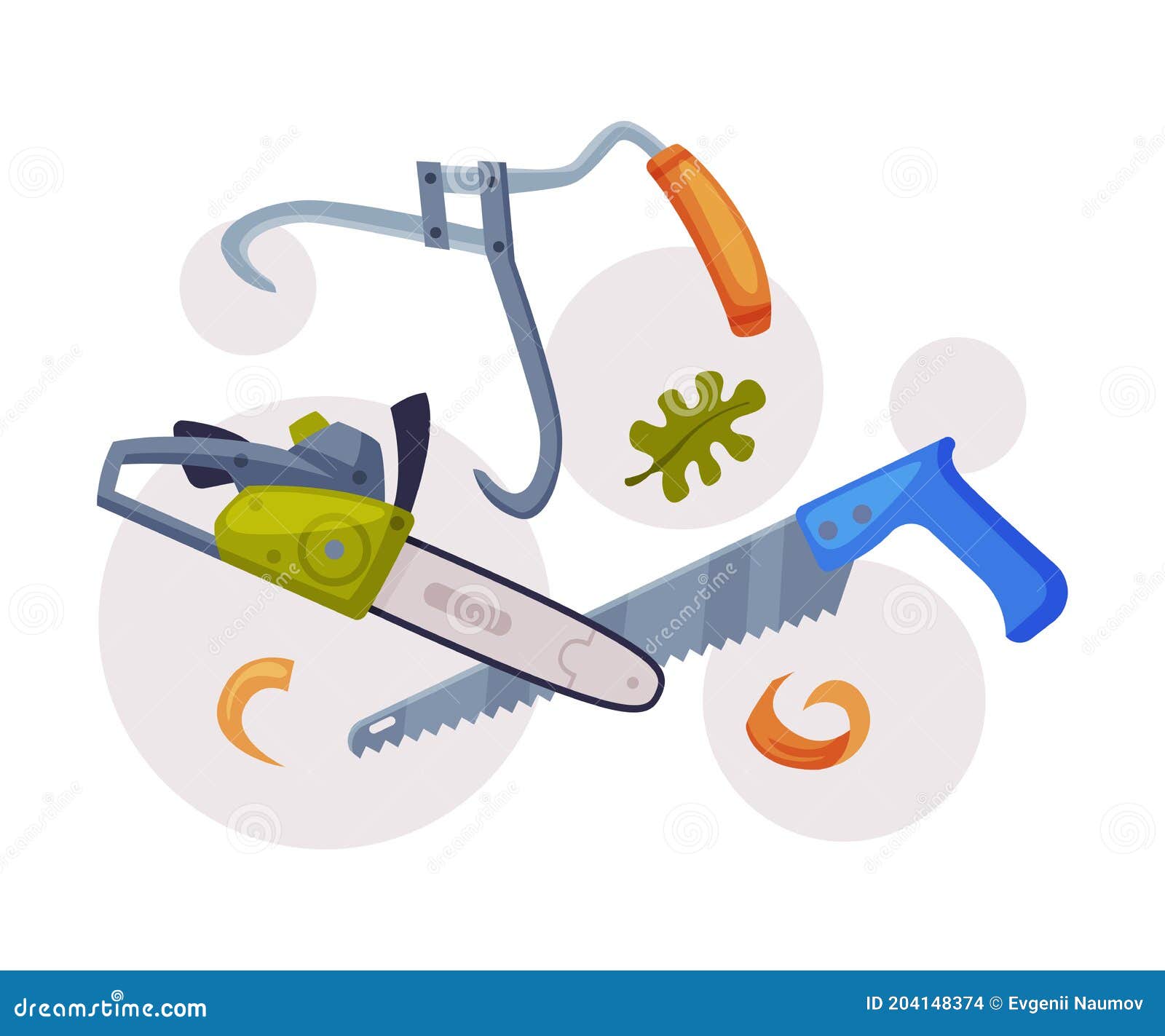 Wood Felling Vintage Isolated Label Vector Illustration | CartoonDealer ...