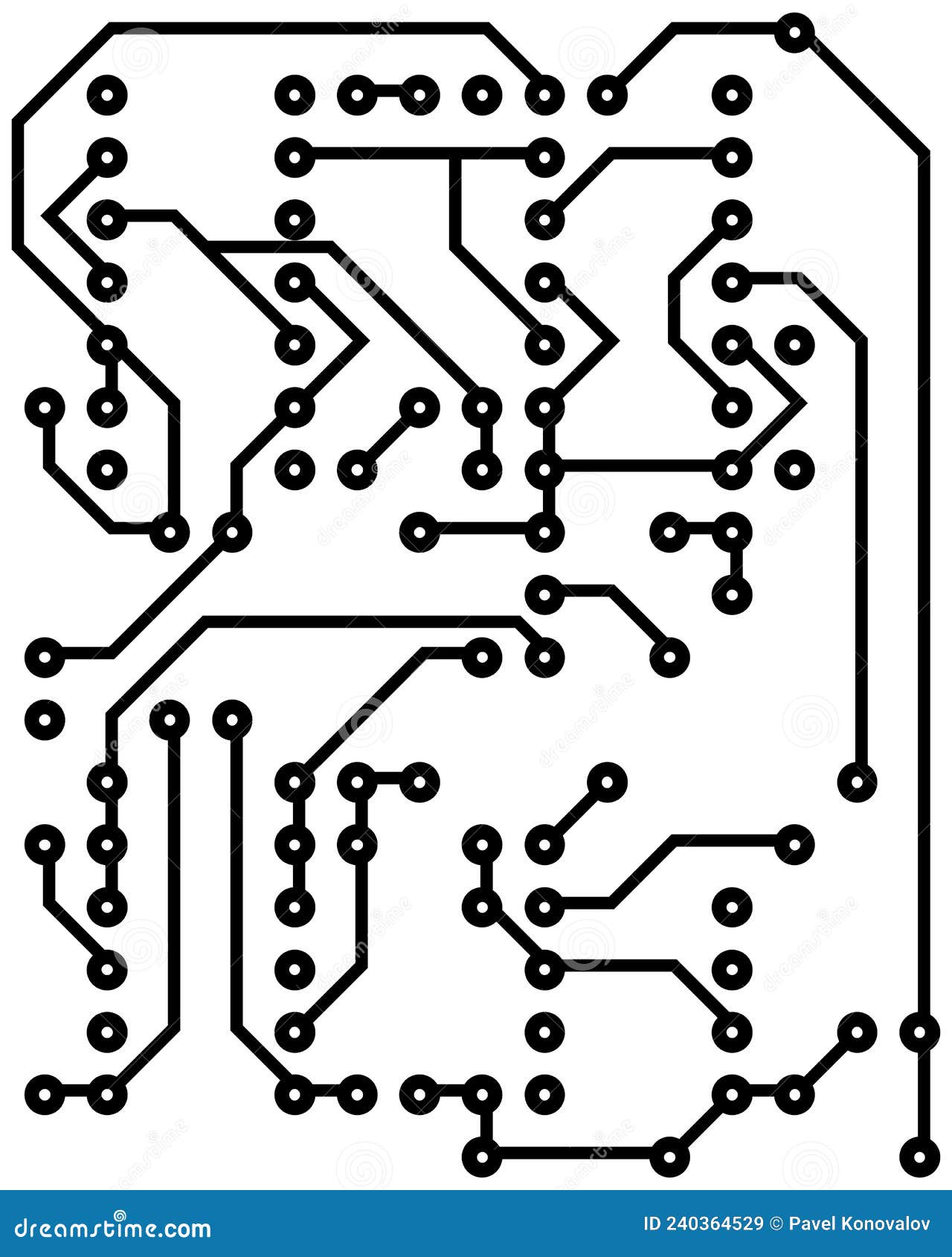 Electric scheme stock vector. Illustration of board - 240364529