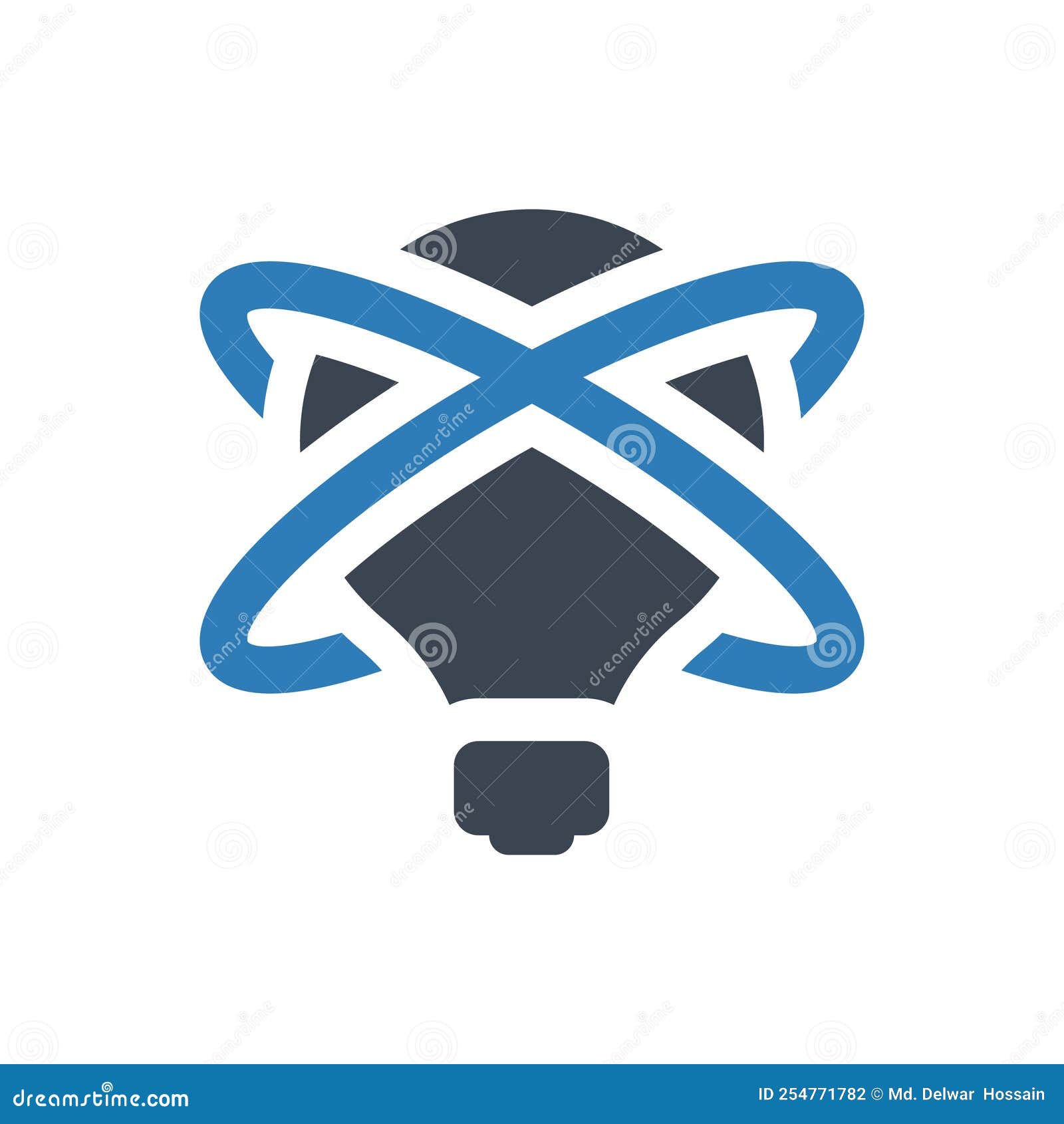 Electric science icon stock vector. Illustration of lightbulb - 254771782