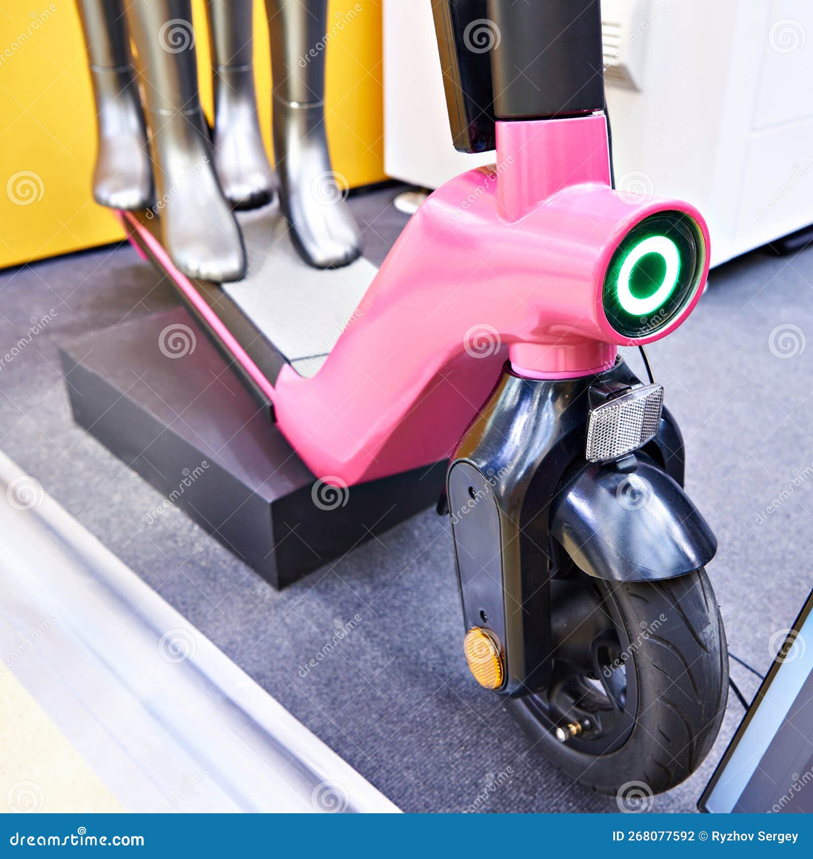 Electric Scooter Crash Test Dummies Legs Stock Photo - Image of safe ...