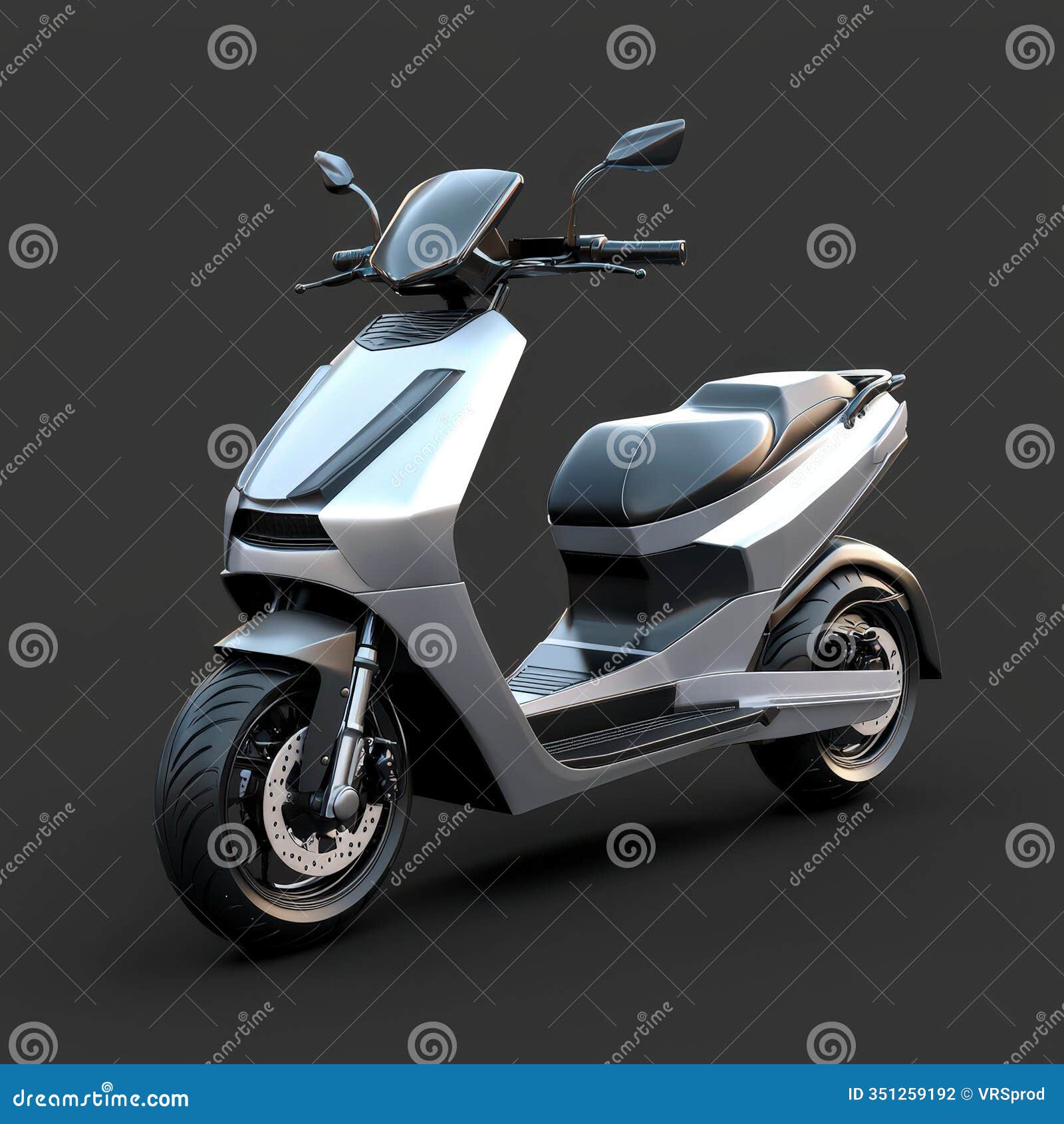Electric Scooter with Sharp Modern Design Stock Illustration ...